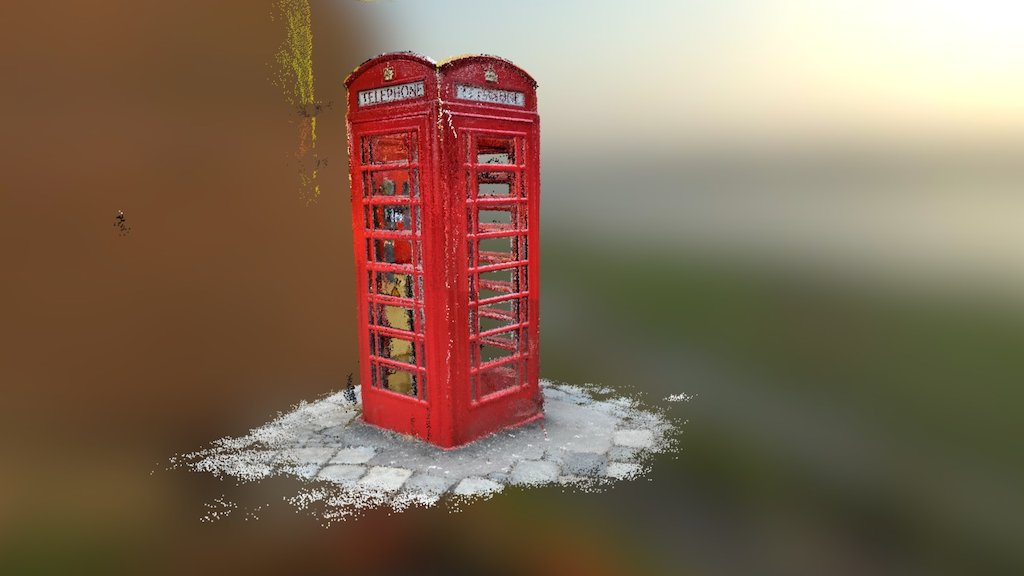 Telephone Box - Download Free 3D model by scanimpact [69708b8] - Sketchfab