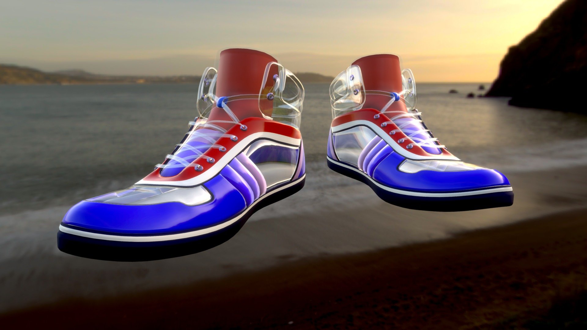 [Contest] AQUA Shoes #ShoesTexturingChallenge - 3D model by Meshmason ...