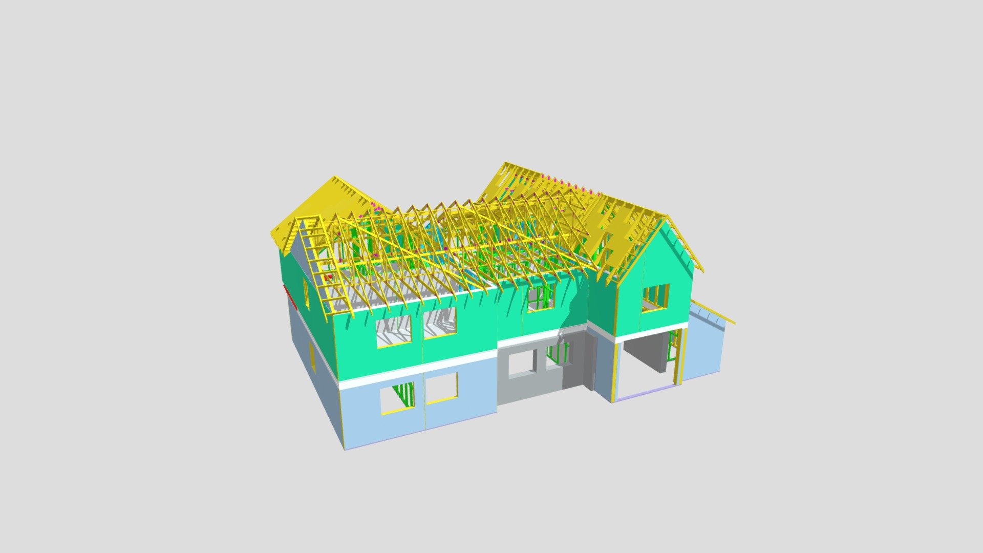 London Lane Full Timber Frame Model - Download Free 3D model by MTE ...