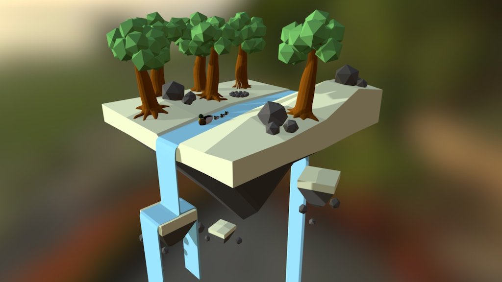 Low Poly Forest - 3D model by SSBCLARKE (@rel0ad) [6974d79] - Sketchfab