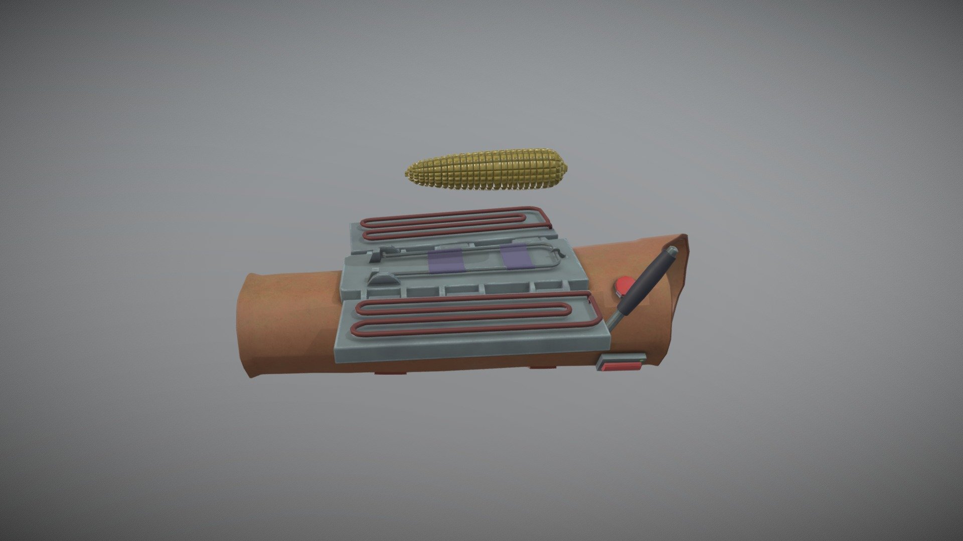 Corn Launcher - 3D model by Eliza Majernik (@elizamajernik) [69765a2 ...