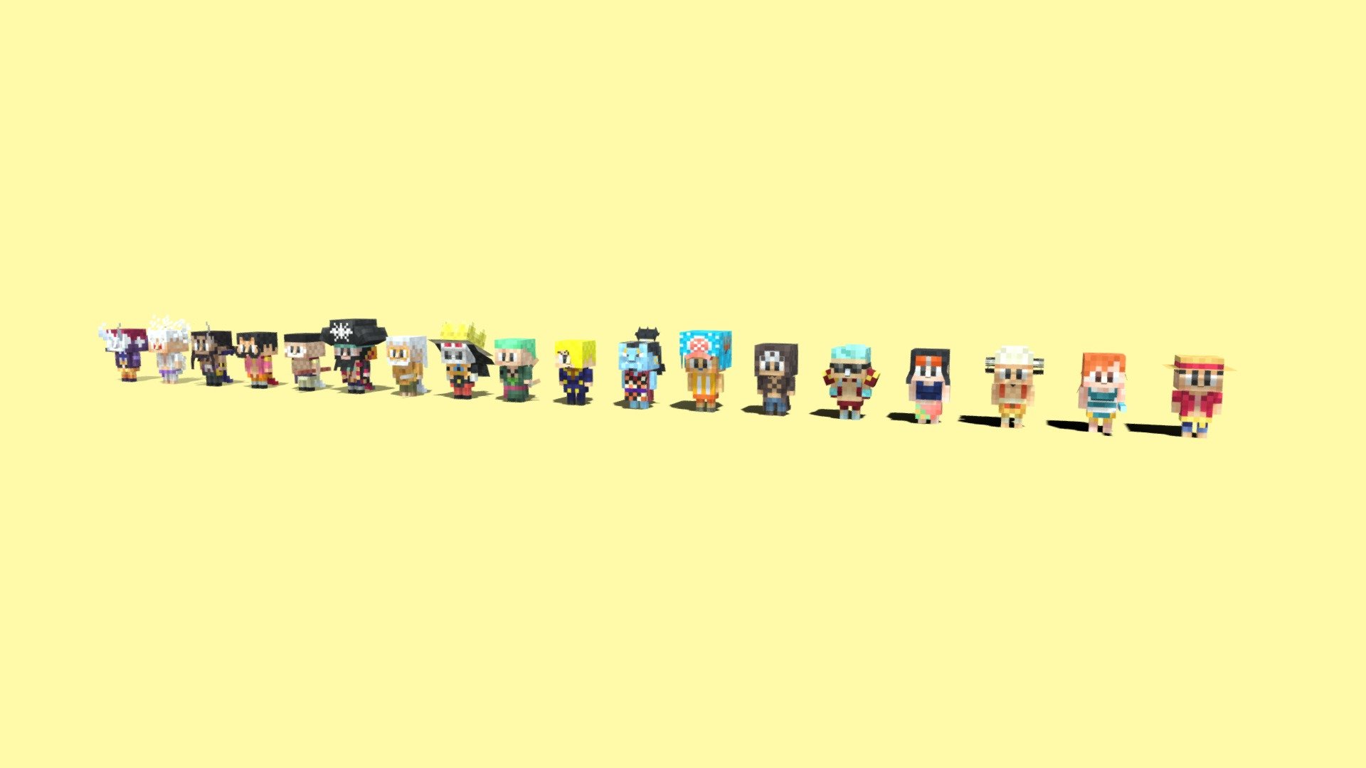 One Piece Characters - Animated Pets - 3D model by Manning Design ...