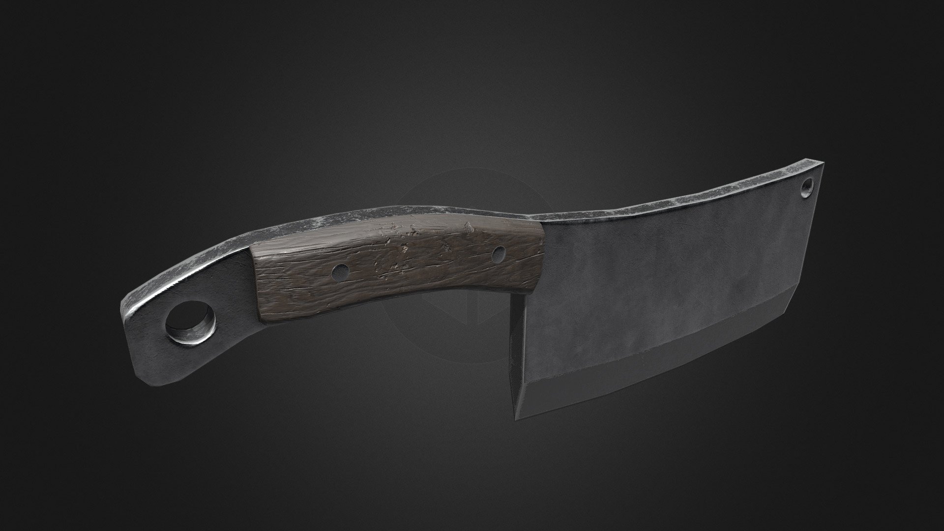 Butcher Knife - 3D model by ViktorKom [6978cd3] - Sketchfab