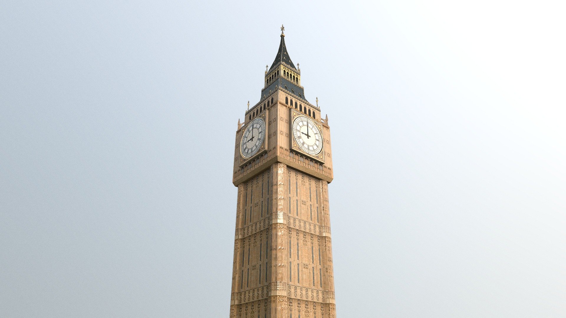 Big Ben Tower (low poly) - Buy Royalty Free 3D model by Rick Dao ...