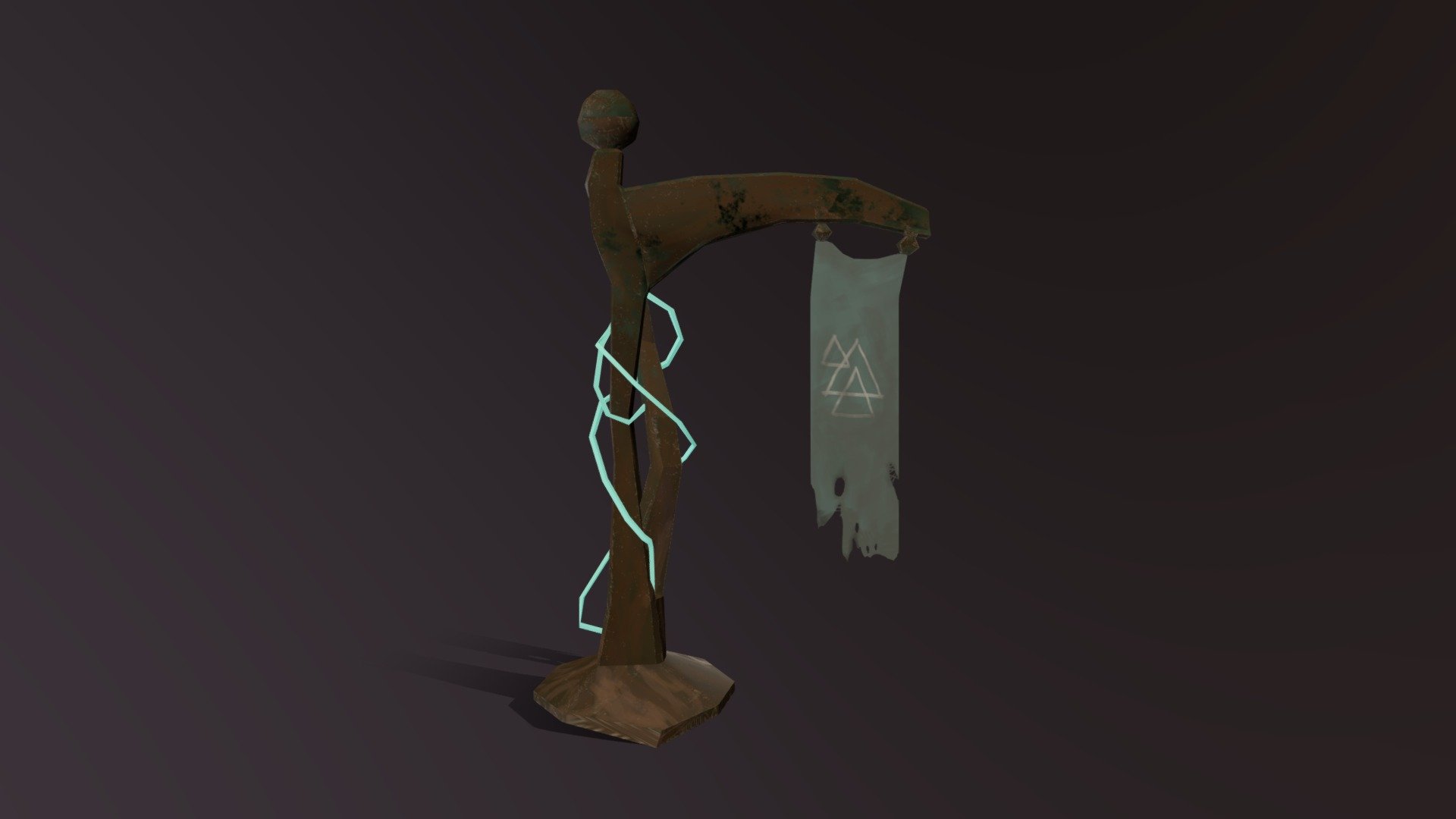 Flagpost - 3D model by ToniJu [697cf03] - Sketchfab