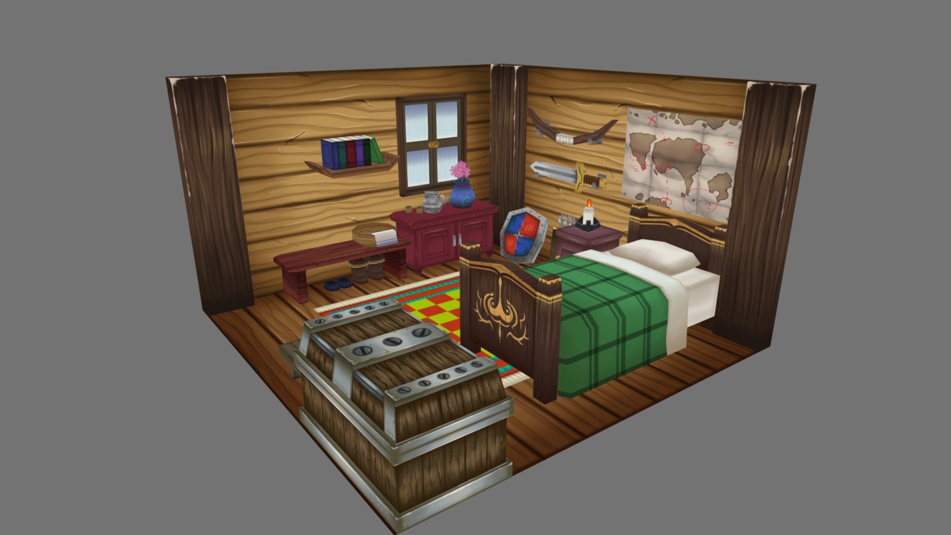 RPG_Room - 3D model by Danniella (@damayang) [697dc45] - Sketchfab