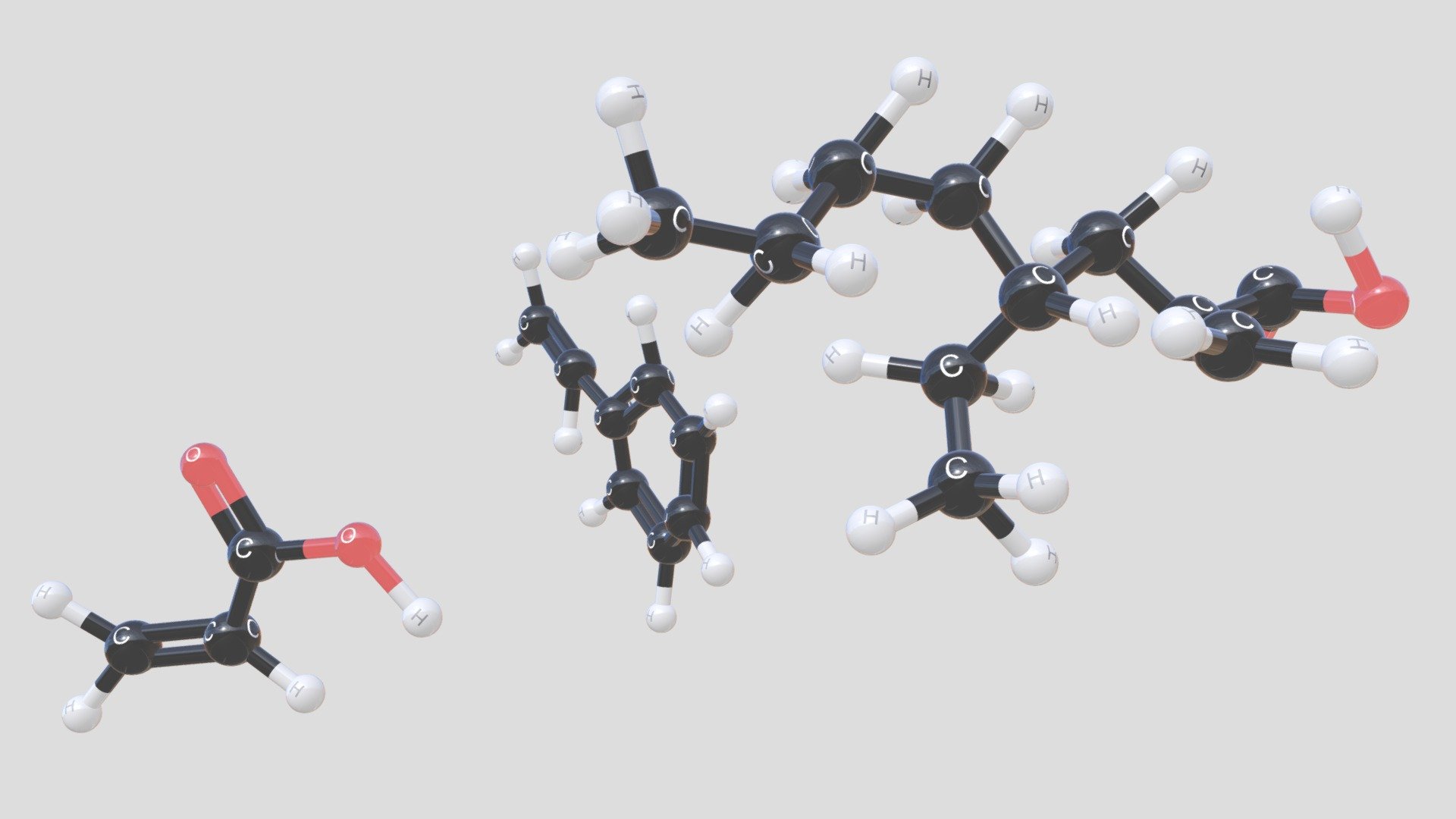 39 Acrylic Acid - 3D model by illunex [697e9eb] - Sketchfab