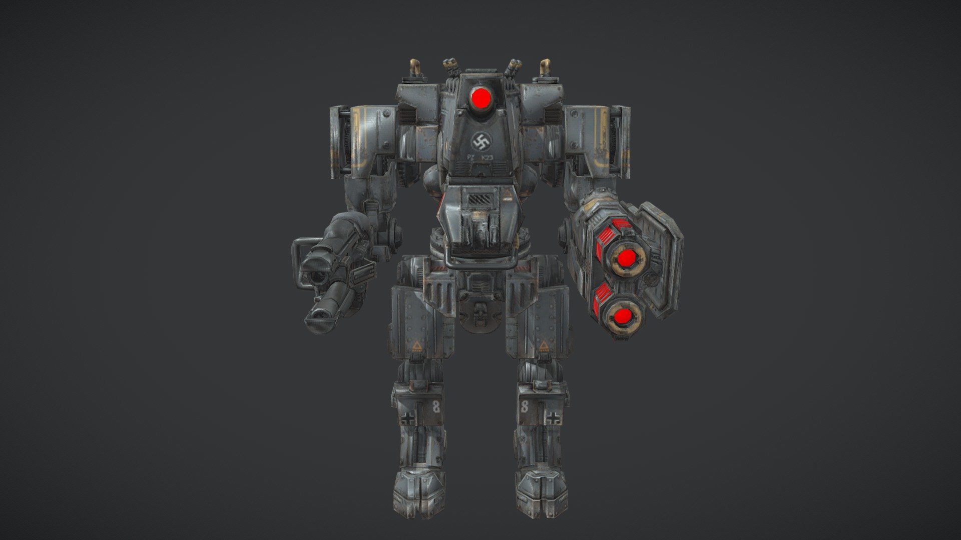 Heavy Robot - Wolf. New Order - Download Free 3D model by Nazar ...