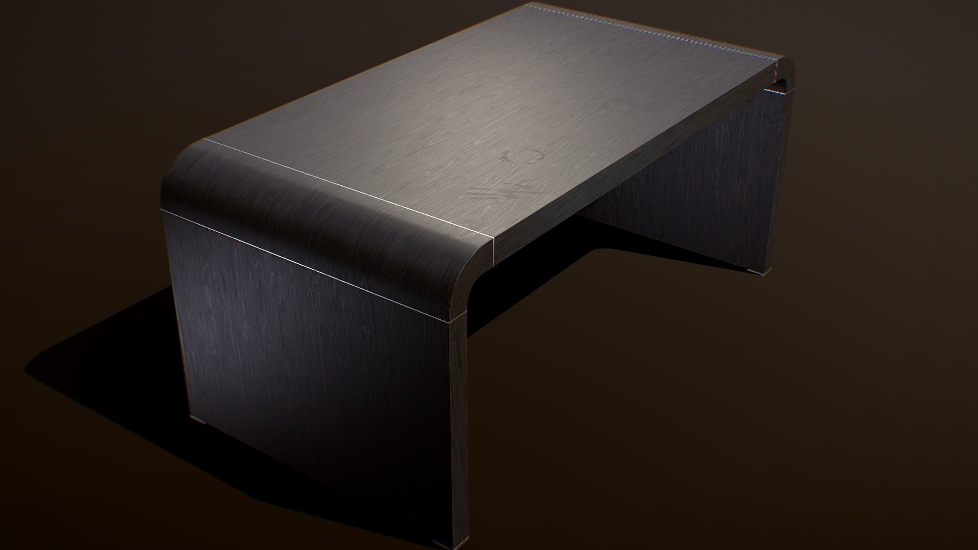 Director's / Office Desk (low-poly, game-ready) - 3D model by Gilded 8 ...