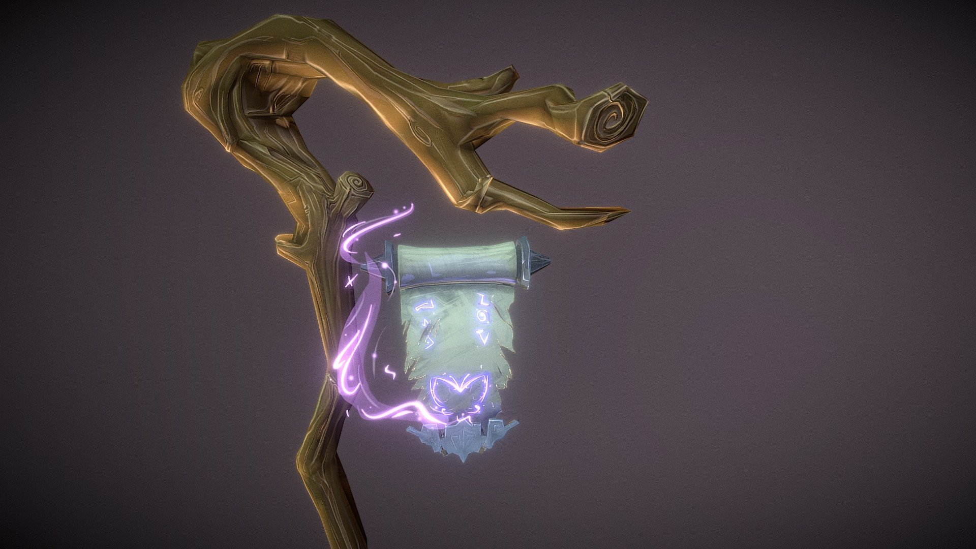 magic staff - 3D model by Kevin_dejong [6989003] - Sketchfab