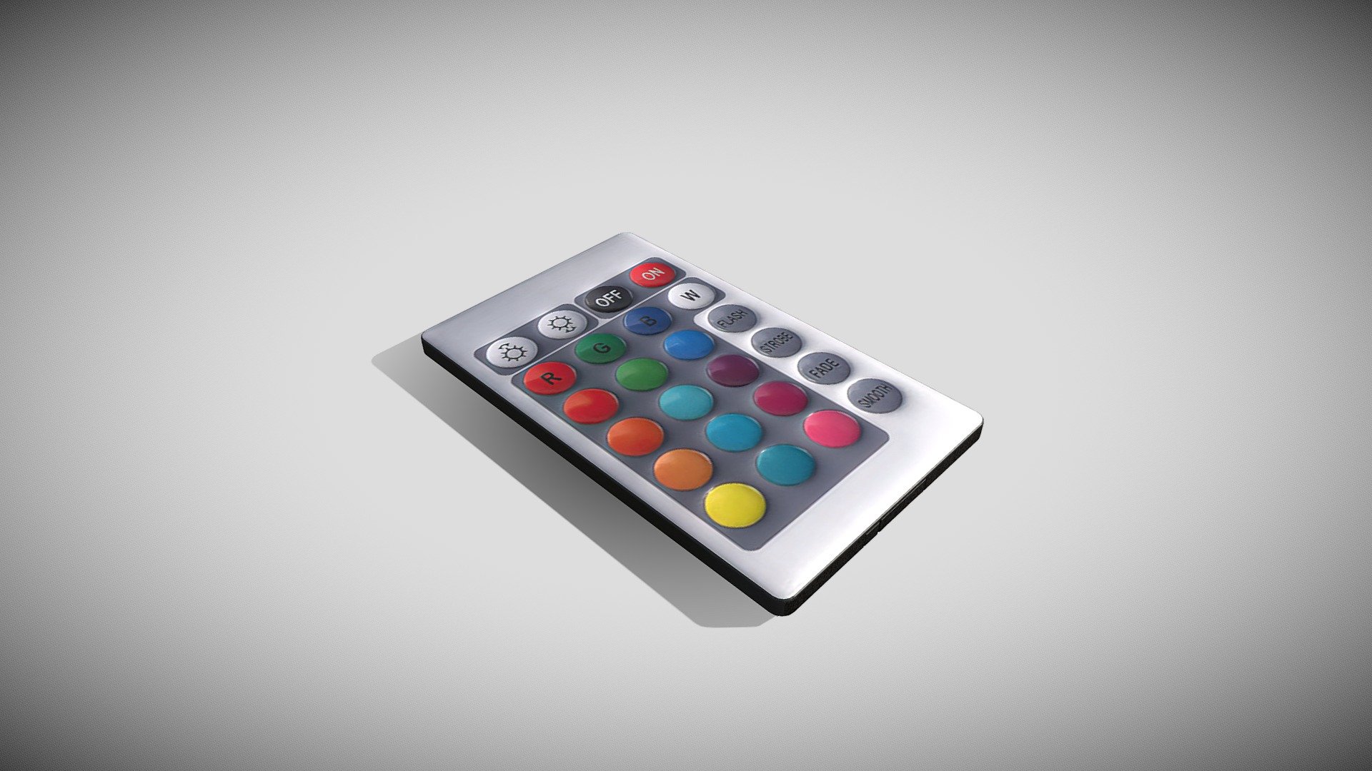 Remote controller RGB LED light Low-poly - Buy Royalty Free 3D model by ...