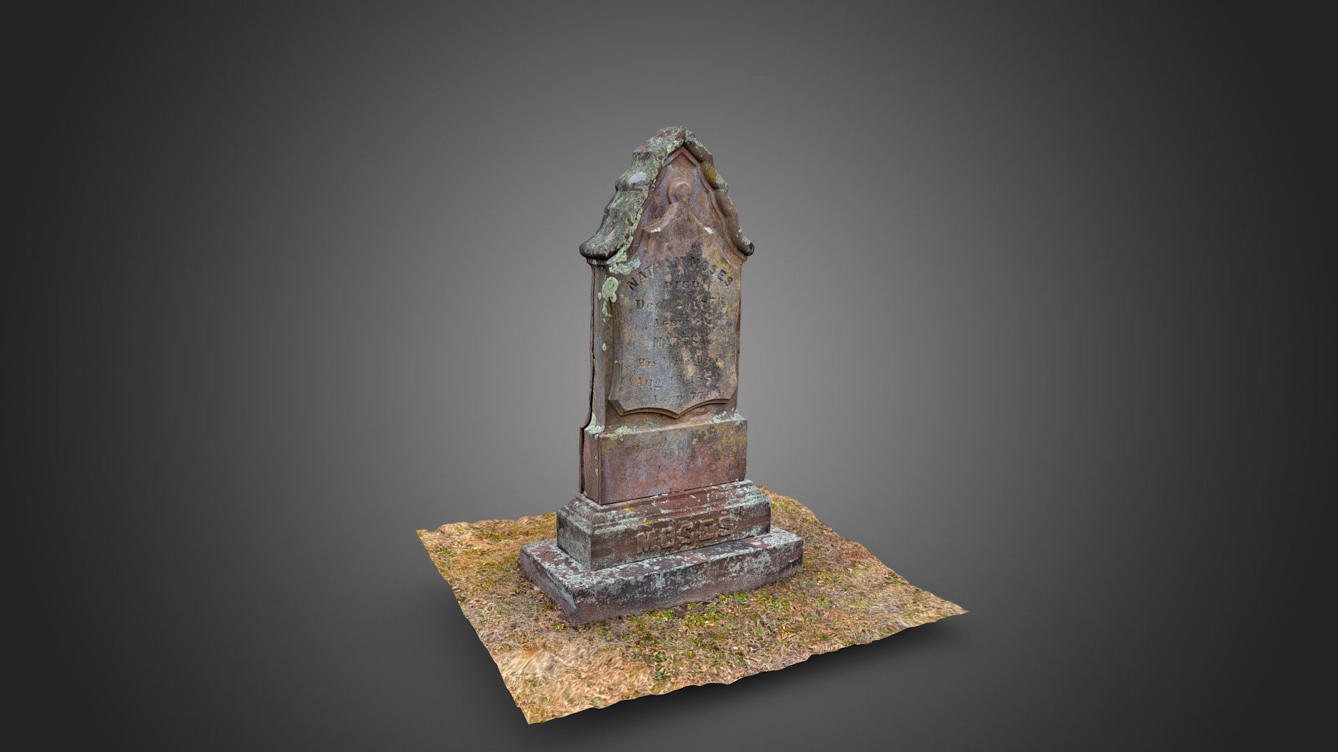 Nathan Moses - Simsbury Cemetery - CVM - Buy Royalty Free 3D model by ...