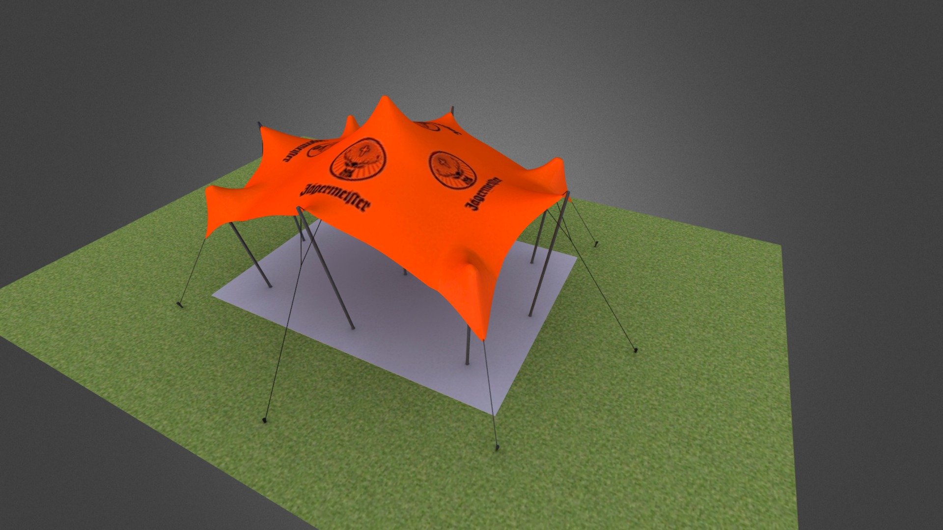 6m x 8m Freeform Stretch Tent - Jaegermeister Br - 3D model by Stretch ...