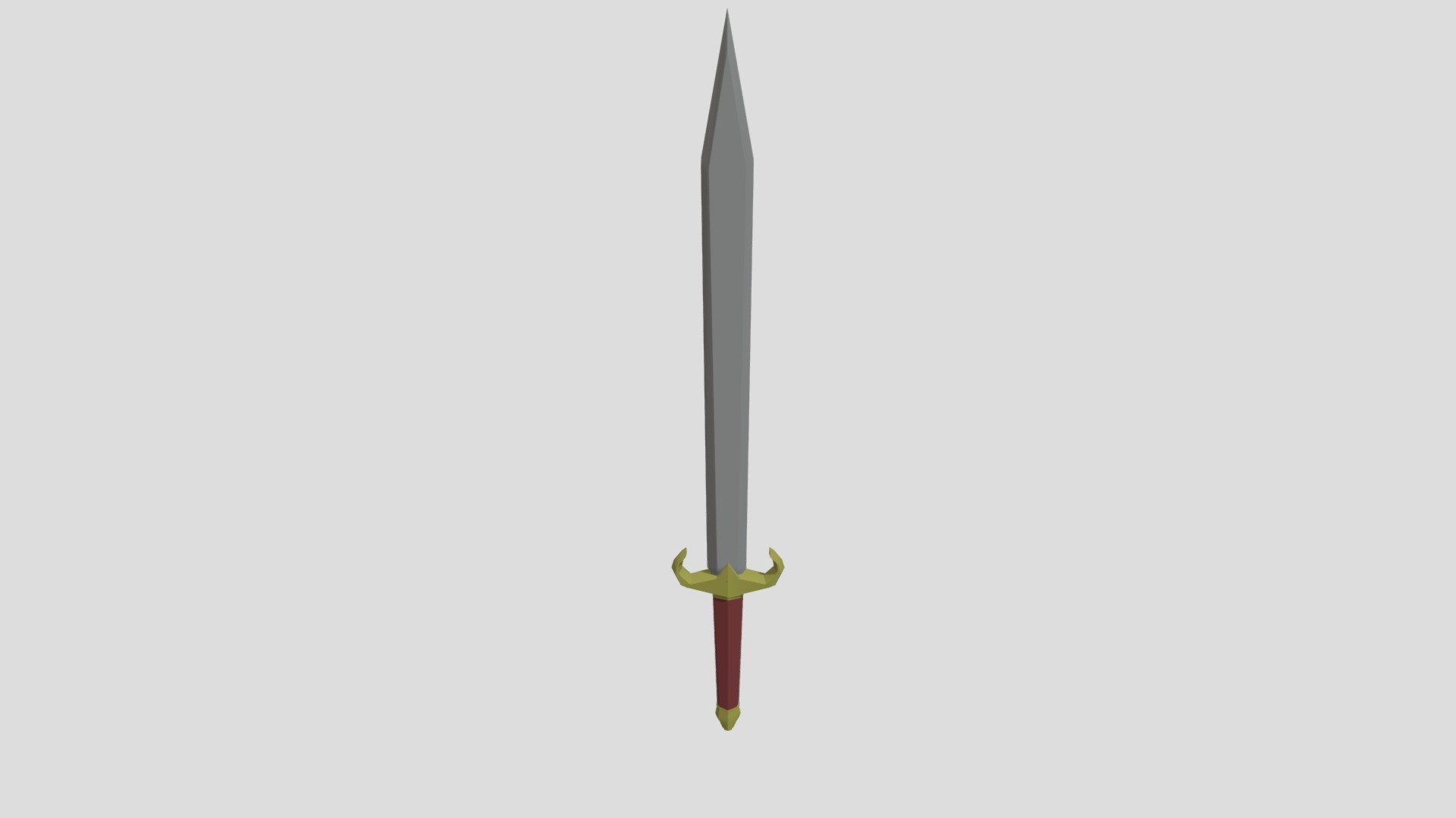 Low Polly Sword - 3D model by jens (@jens.gonner) [698e5ac] - Sketchfab