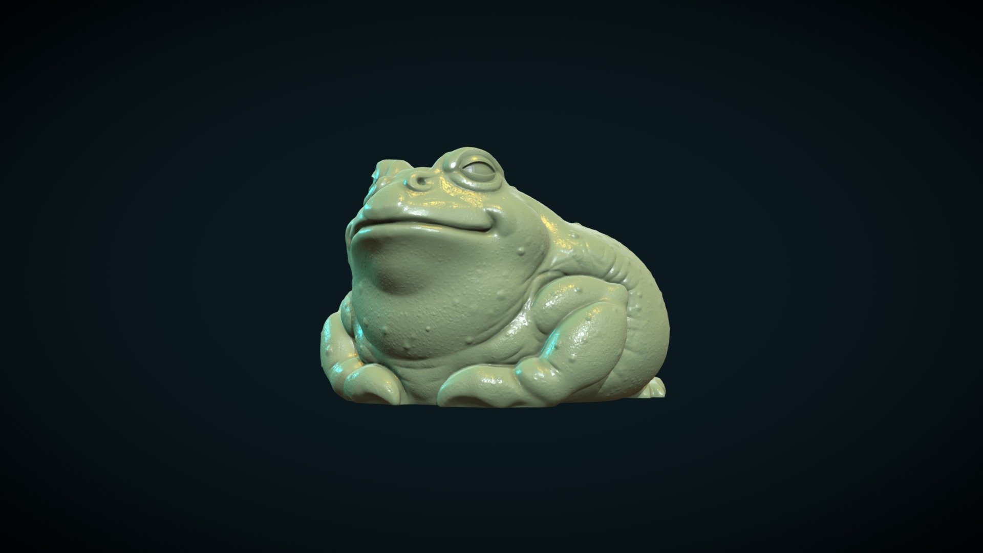 Fat Toad Frog - 3D model by Skazok [698e657] - Sketchfab