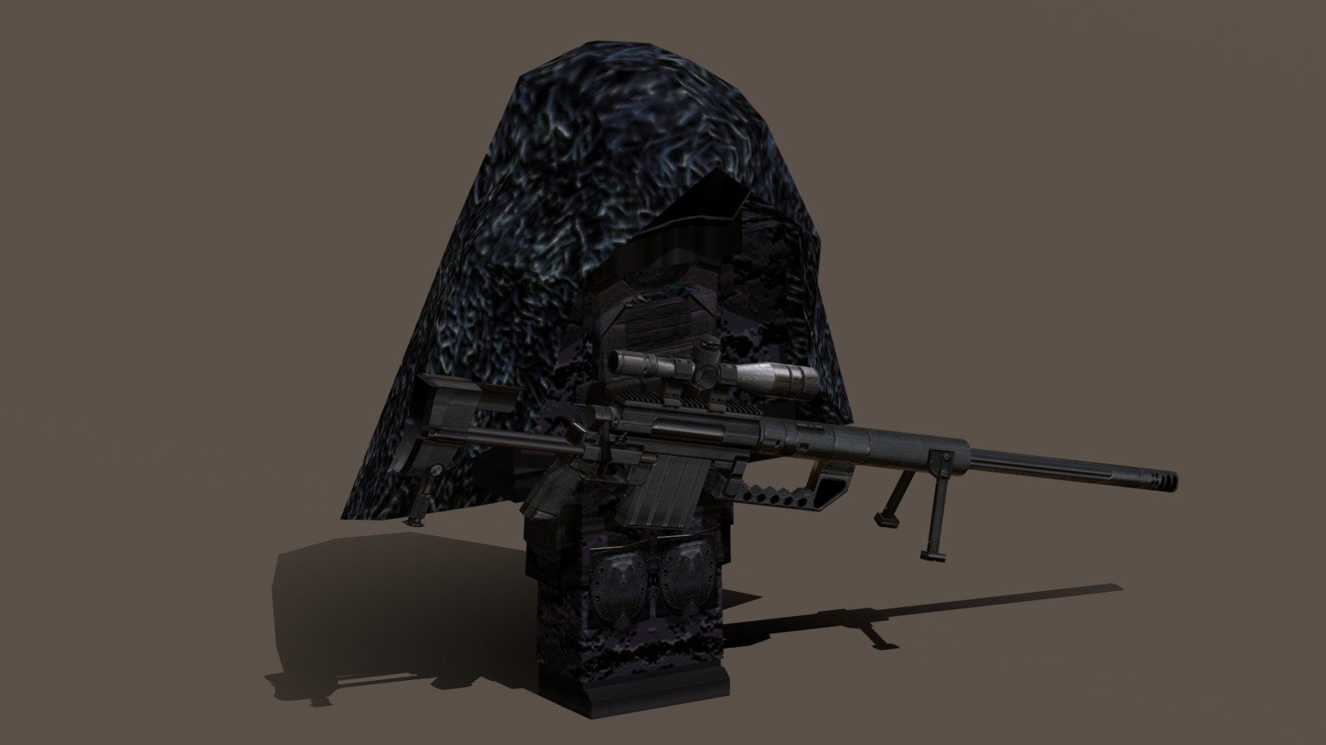 Minecraft Model Armor Steve Sniper Solider - 3D model by Mailny Sama ...