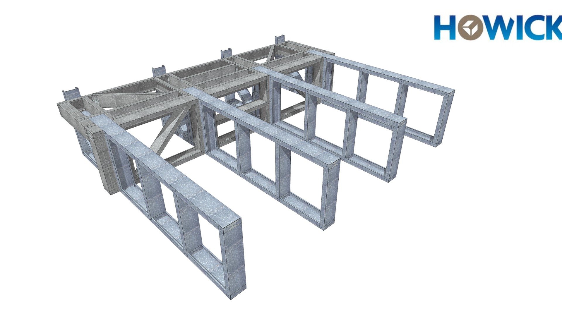 HOWICK Demountable Assembly table 150x50 - 3D model by SPEEDFLOOR ...
