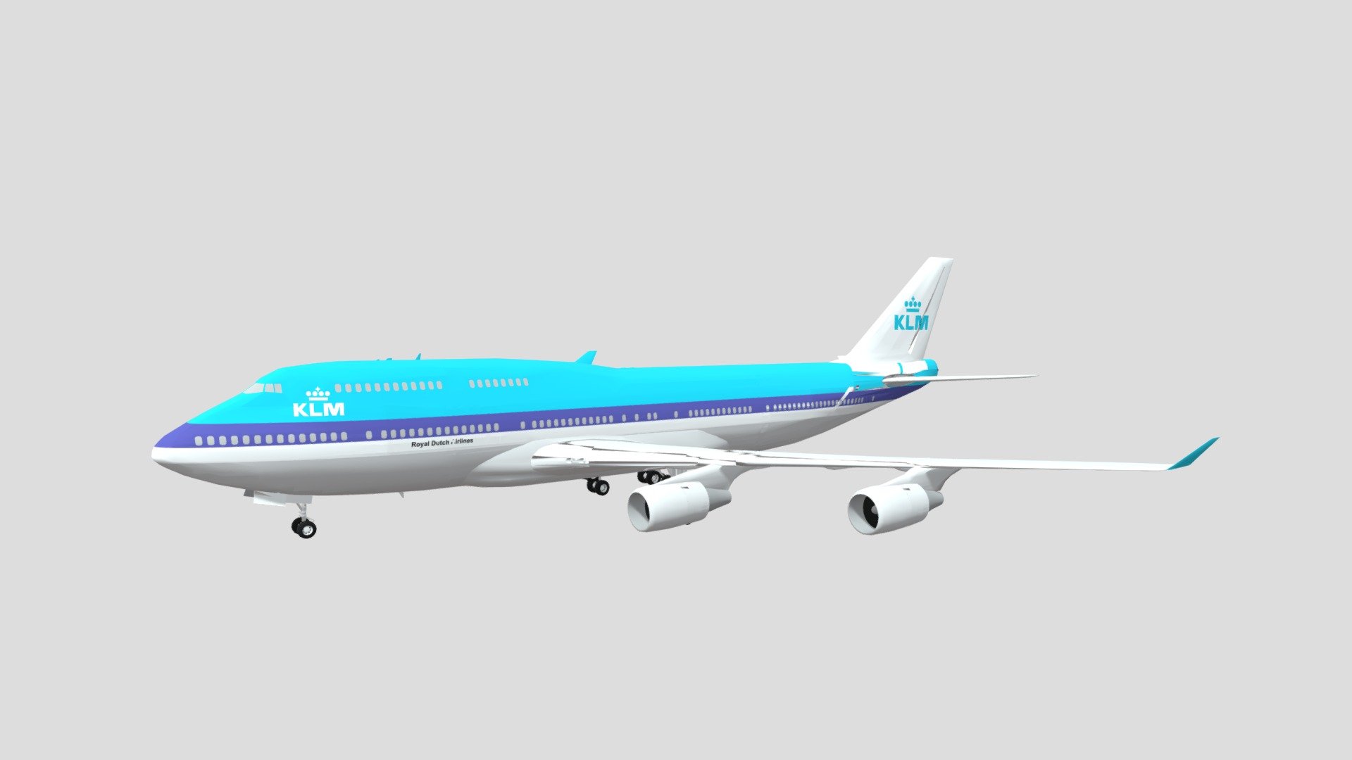 klm 747 1995 - Download Free 3D model by zairiq zairiq (@zairiqzairiq ...