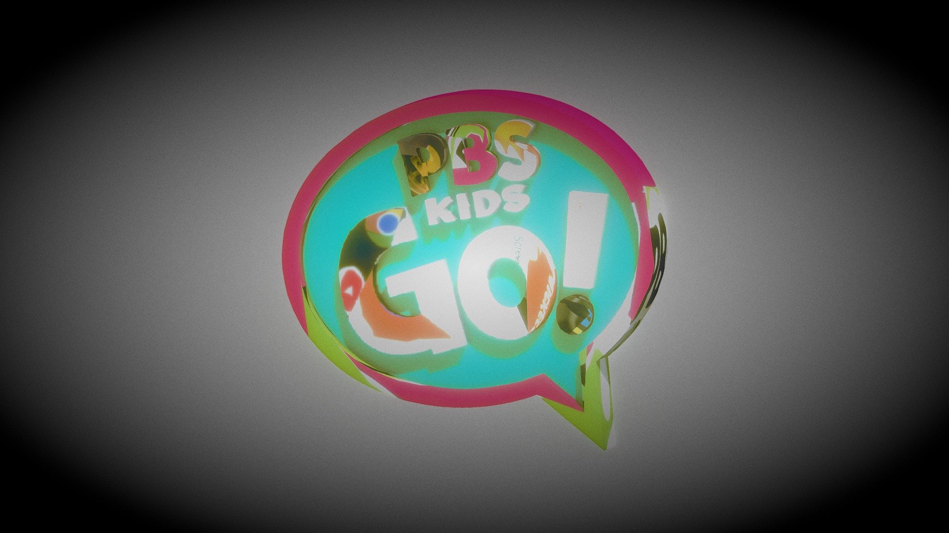 pbs-kids-go-logo - 3D model by LOGOFAN2024 [6994297] - Sketchfab