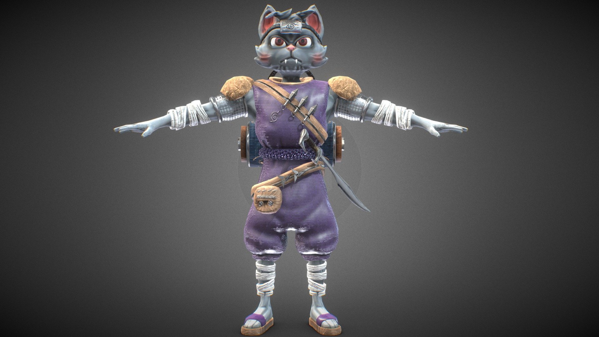 shinobi cat - Buy Royalty Free 3D model by Abdou33 [6999015 ...