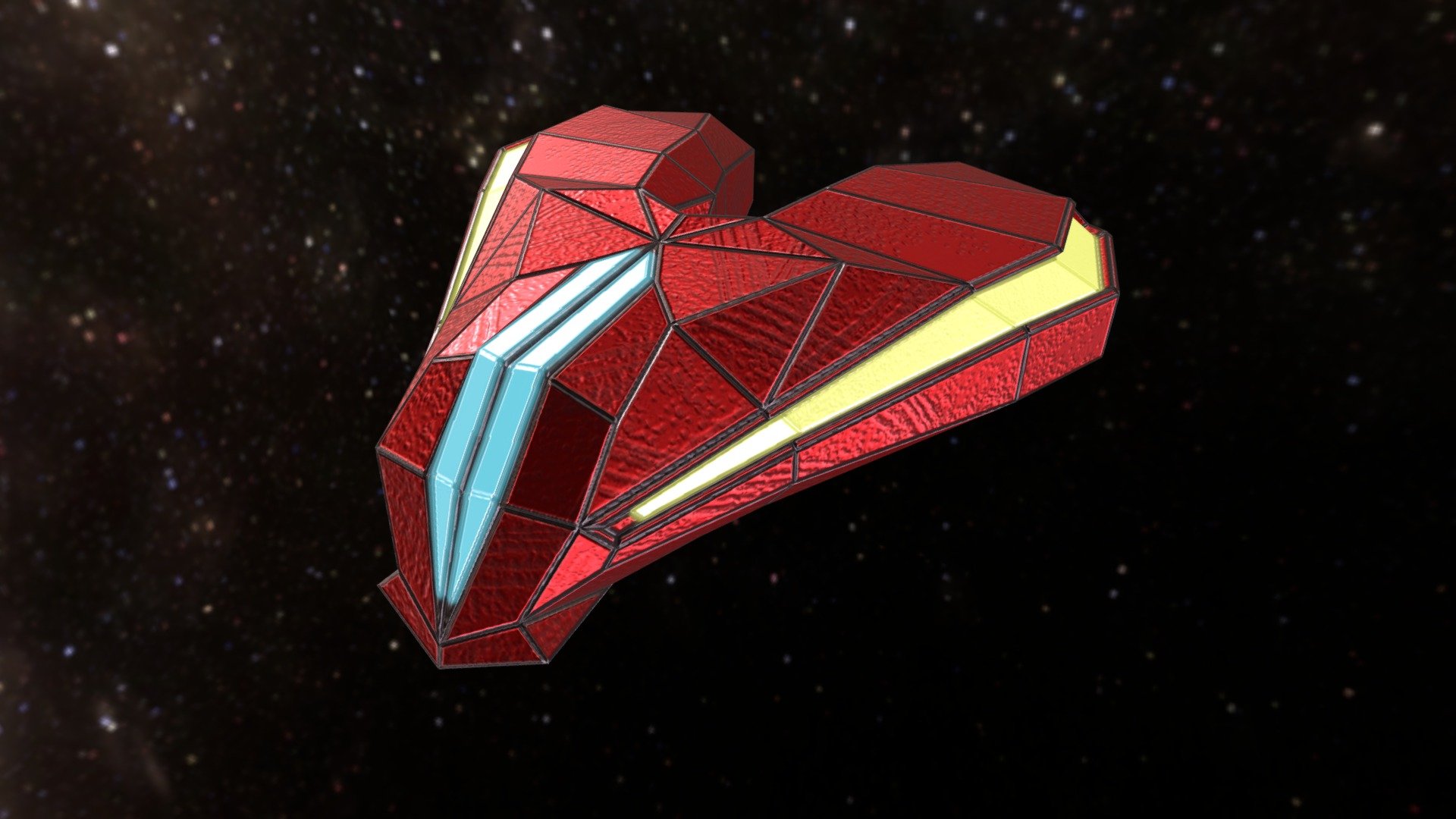 Arcade SpaceShip 02 - 3D model by exabyte (@Oziry) [6999888] - Sketchfab