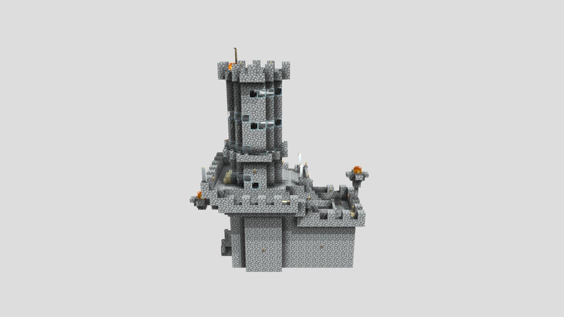 castle-tower - Download Free 3D model by madexc [699a983] - Sketchfab