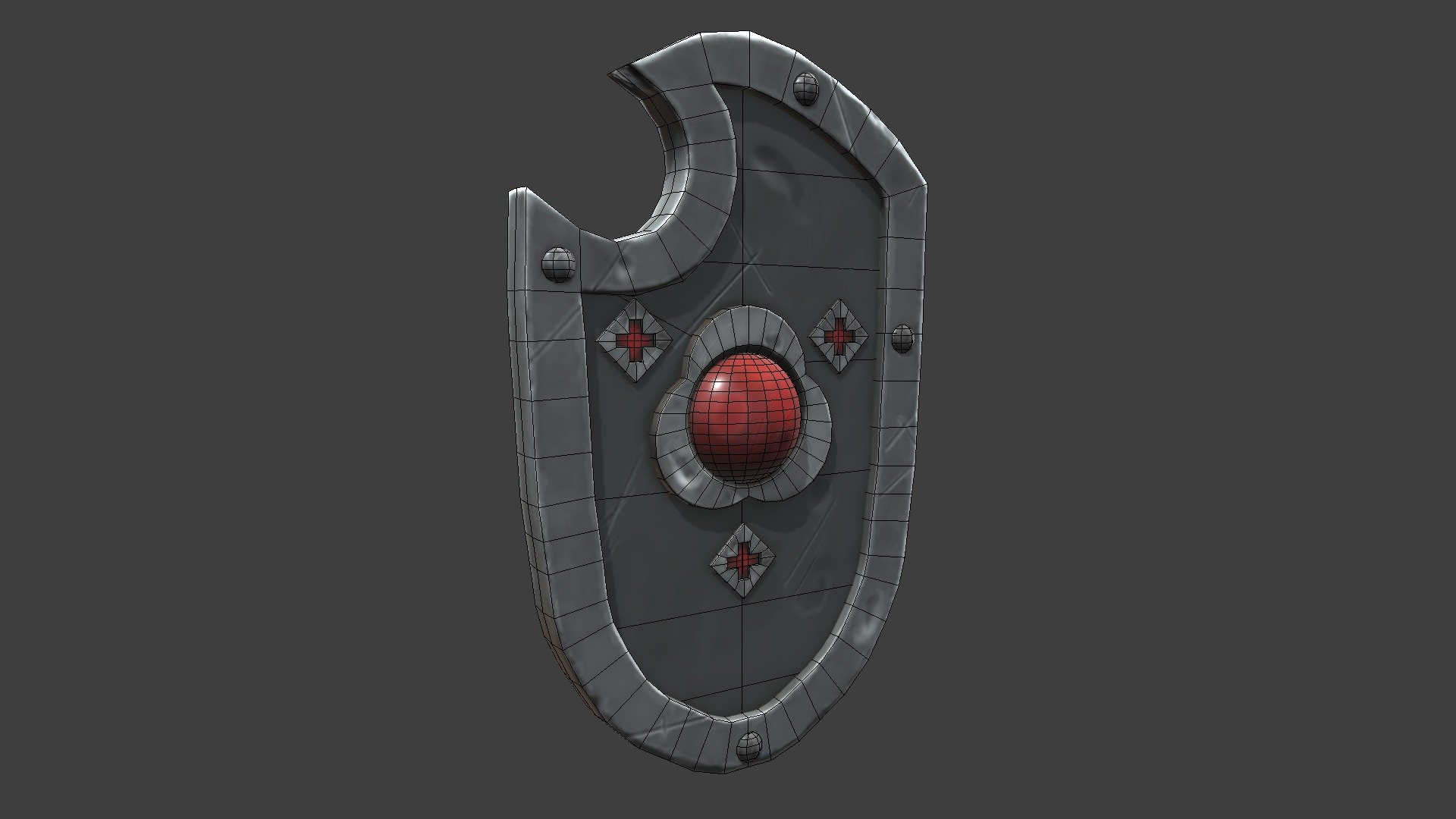 Halberd's Shield Low Poly- Very Hi Resolution - Download Free 3D model ...