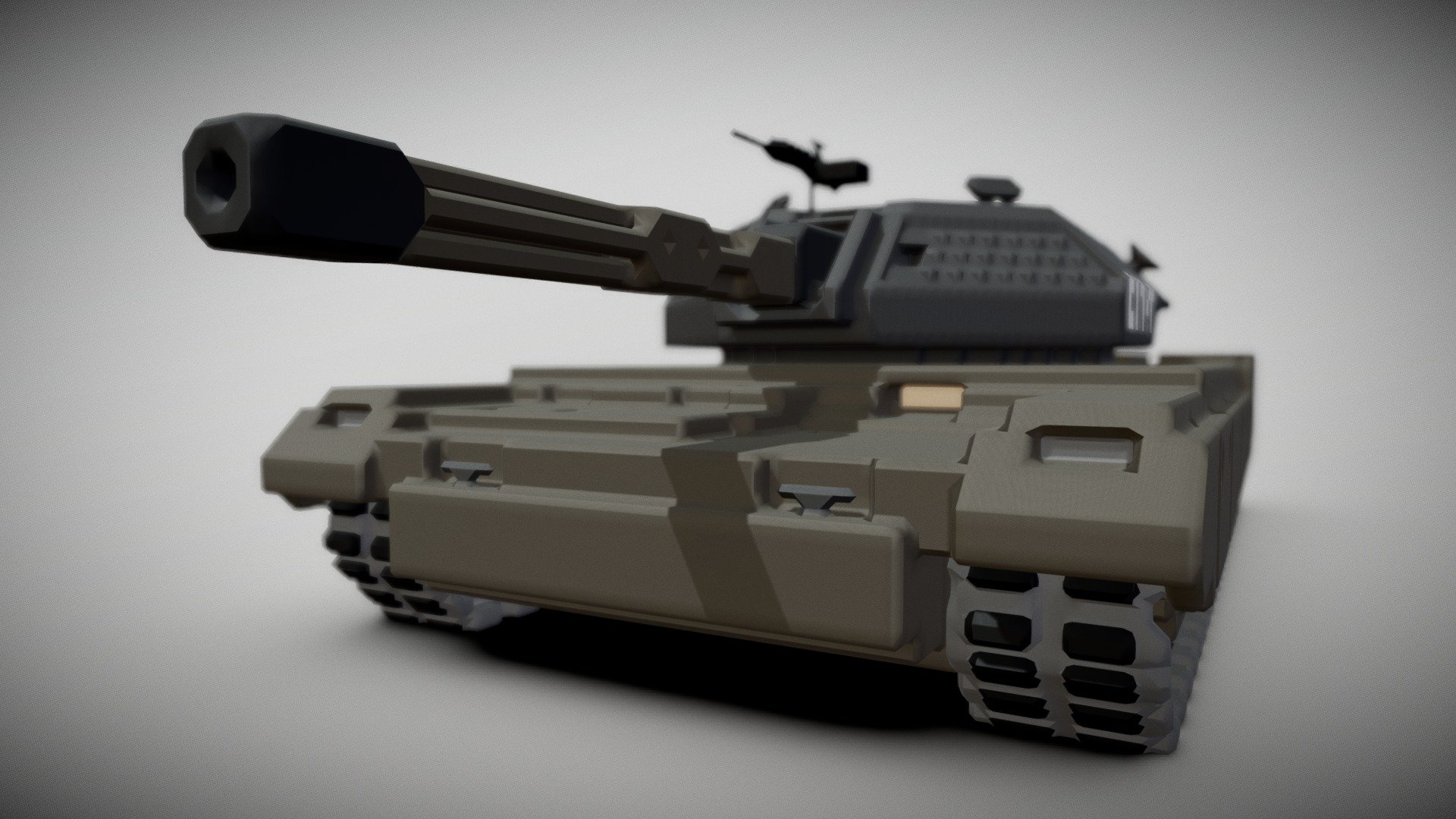 Voxel tank model #44 - 3D model by PeterEss [699b098] - Sketchfab