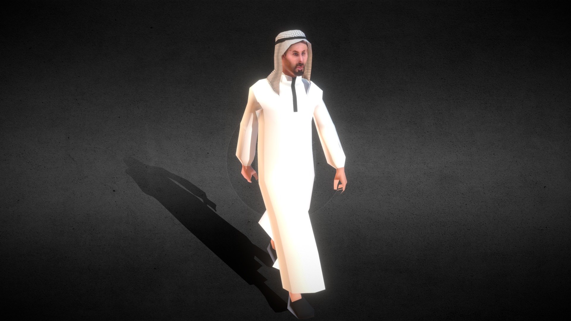 3D Lowpoly Model for Arab Gulf Character - 3D model by OsamaDeep ...