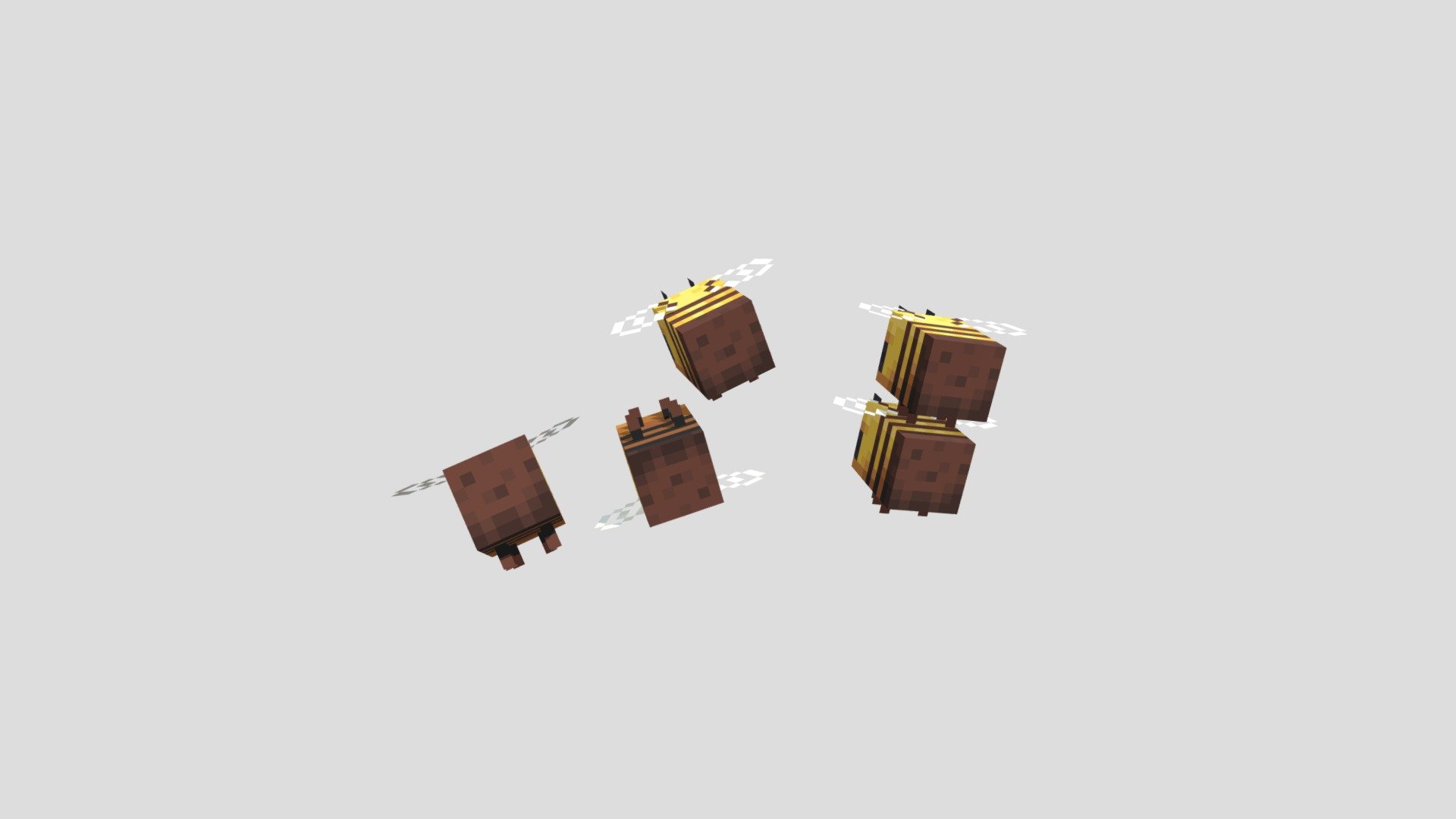 bee swarm - 3D model by milkshake (@milkshakewheee) [699e1de] - Sketchfab