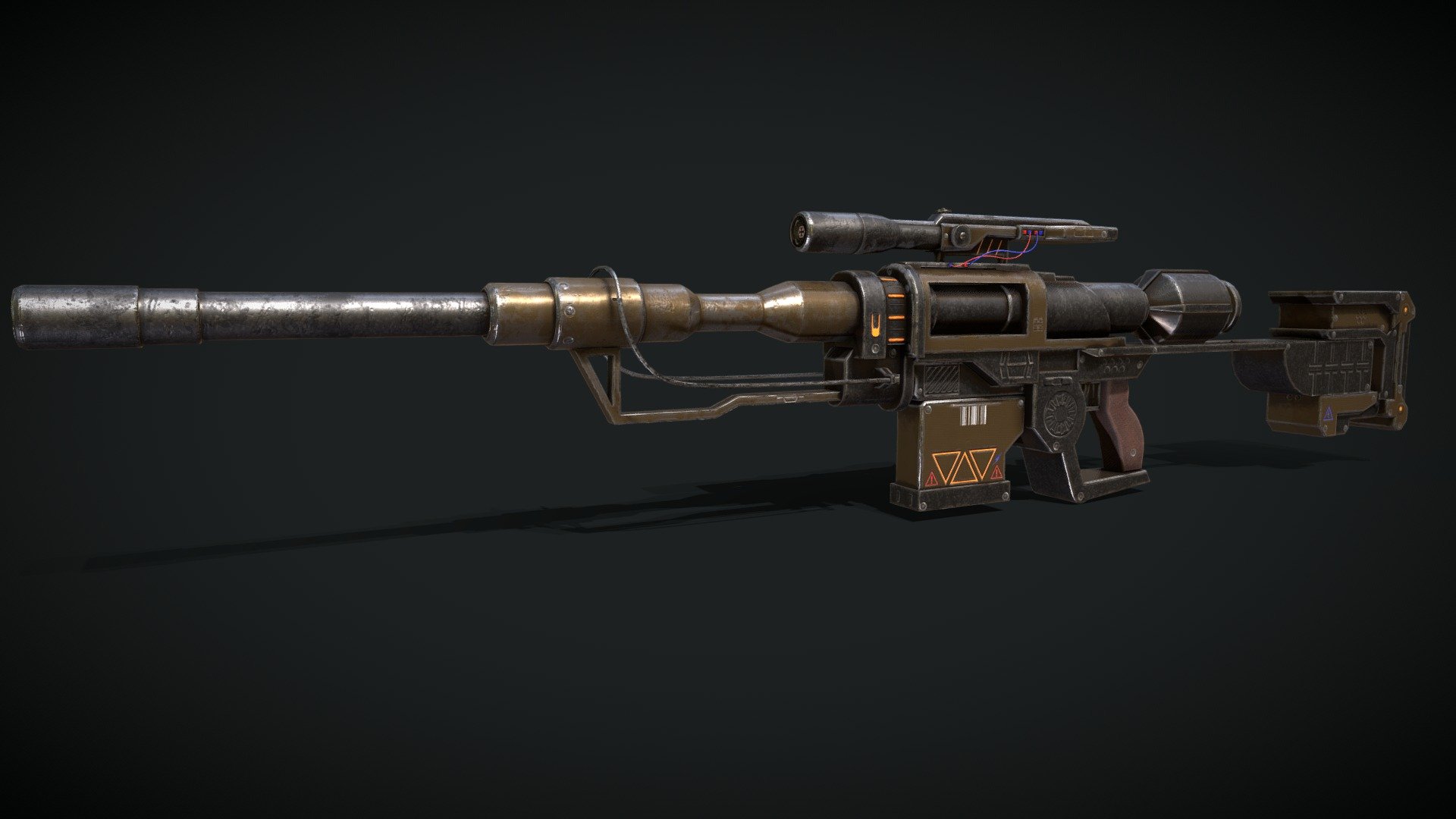 Gun Sniper - Game Ready - Download Free 3D model by hemelbrayan ...