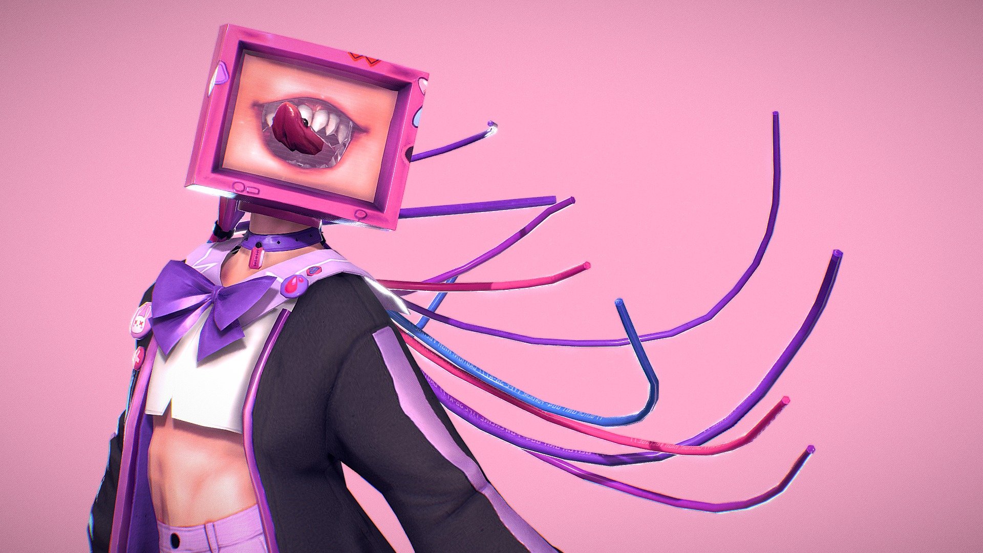 Glitch - 3D model by VertexLine [699f9db] - Sketchfab
