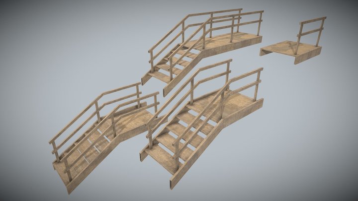 Stairs 3D models - Sketchfab