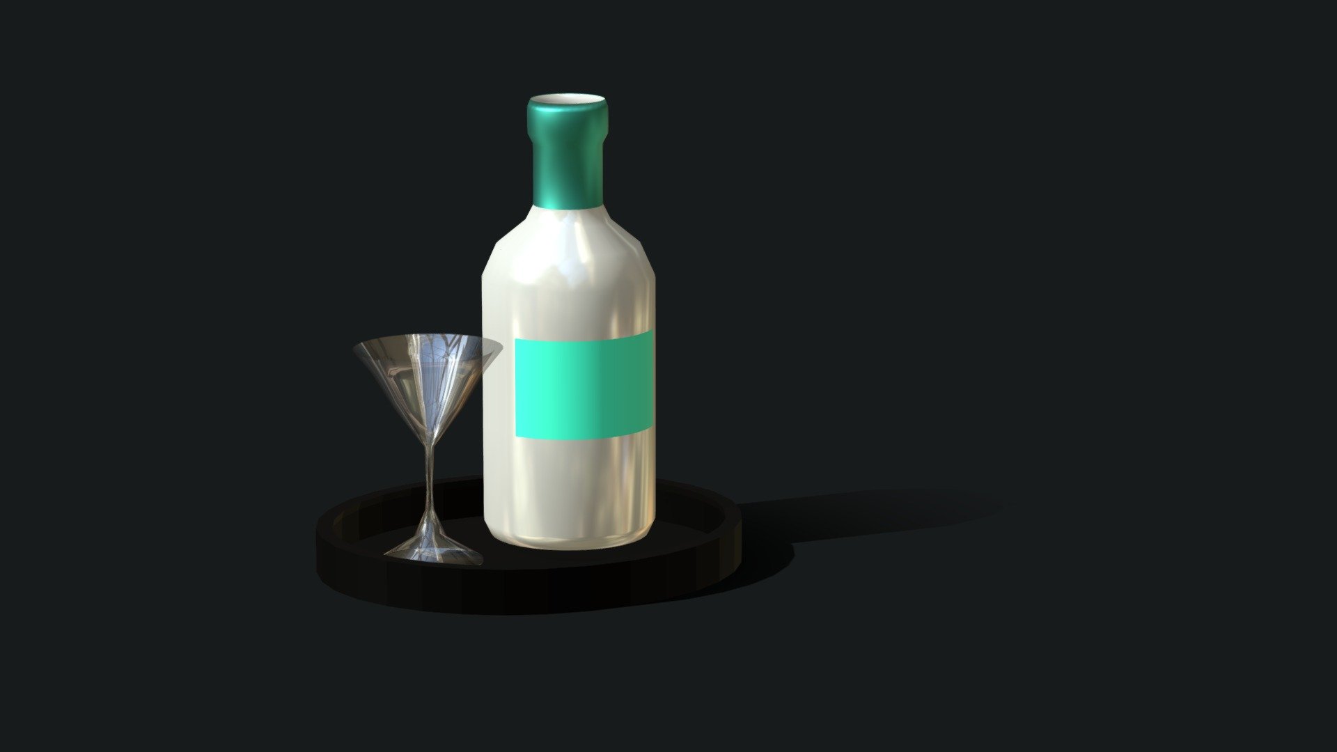 vodka bottel - Download Free 3D model by emycarolsr [69a1c7e] - Sketchfab