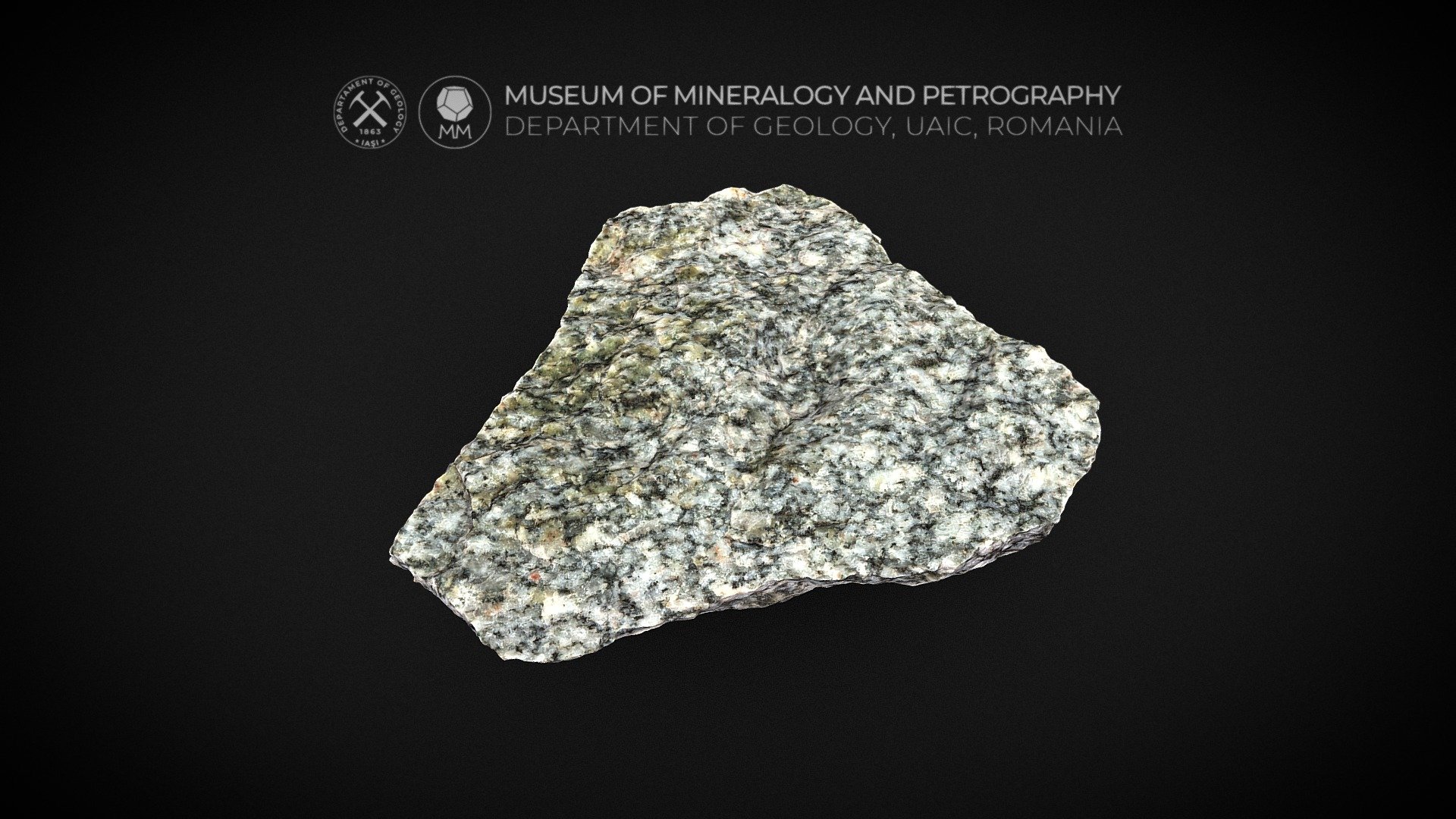 Granodiorite (igneous rock) - 3D model by Museum of Mineralogy and ...