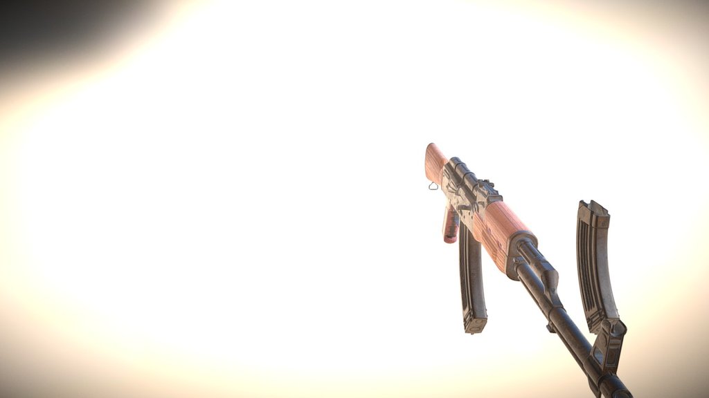 AKM Gun - 3D model by manju1994 [69a3580] - Sketchfab