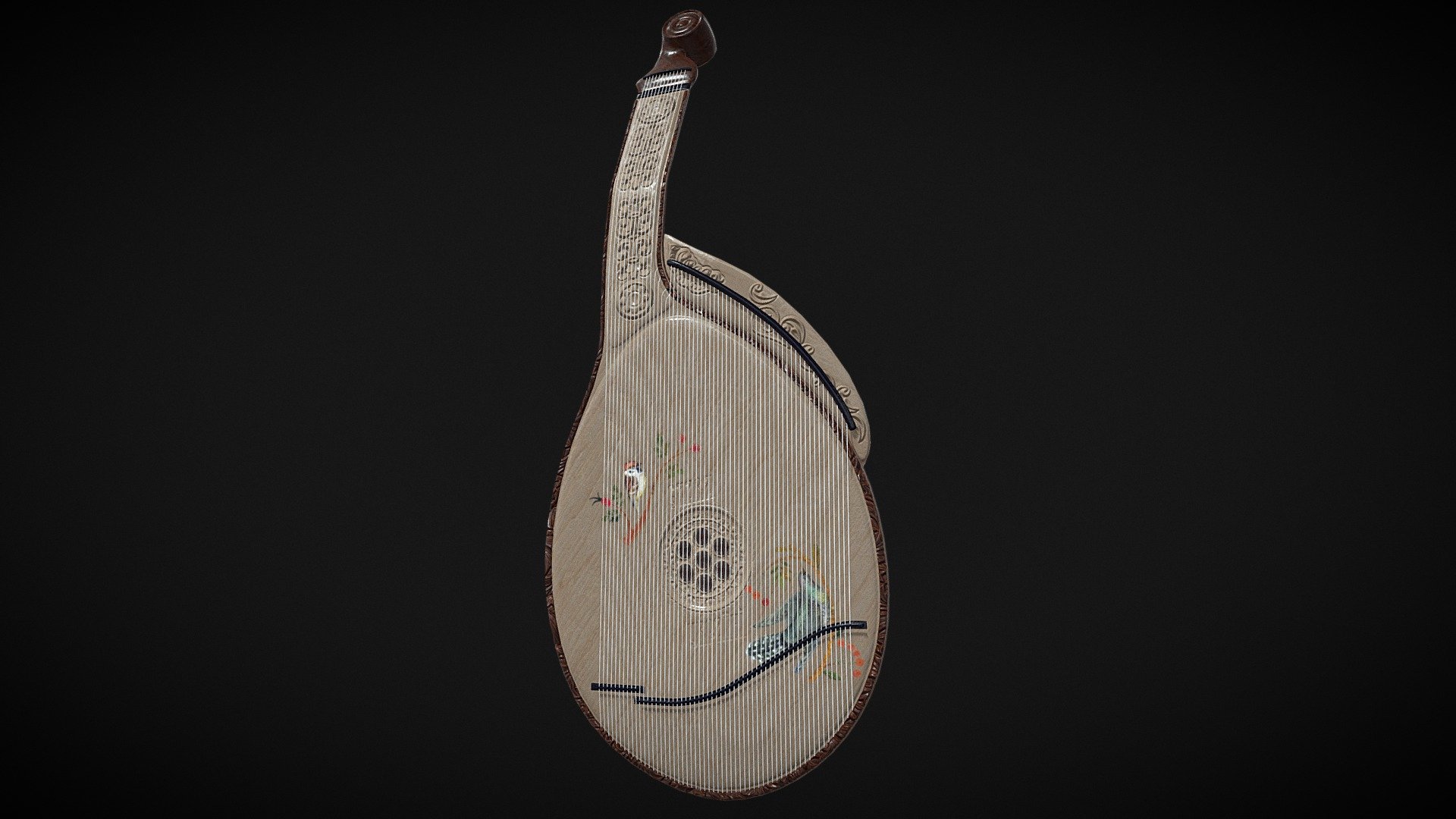 Ukrainian Kobza - 3D model by Vlad_MT3D [69a5e2d] - Sketchfab