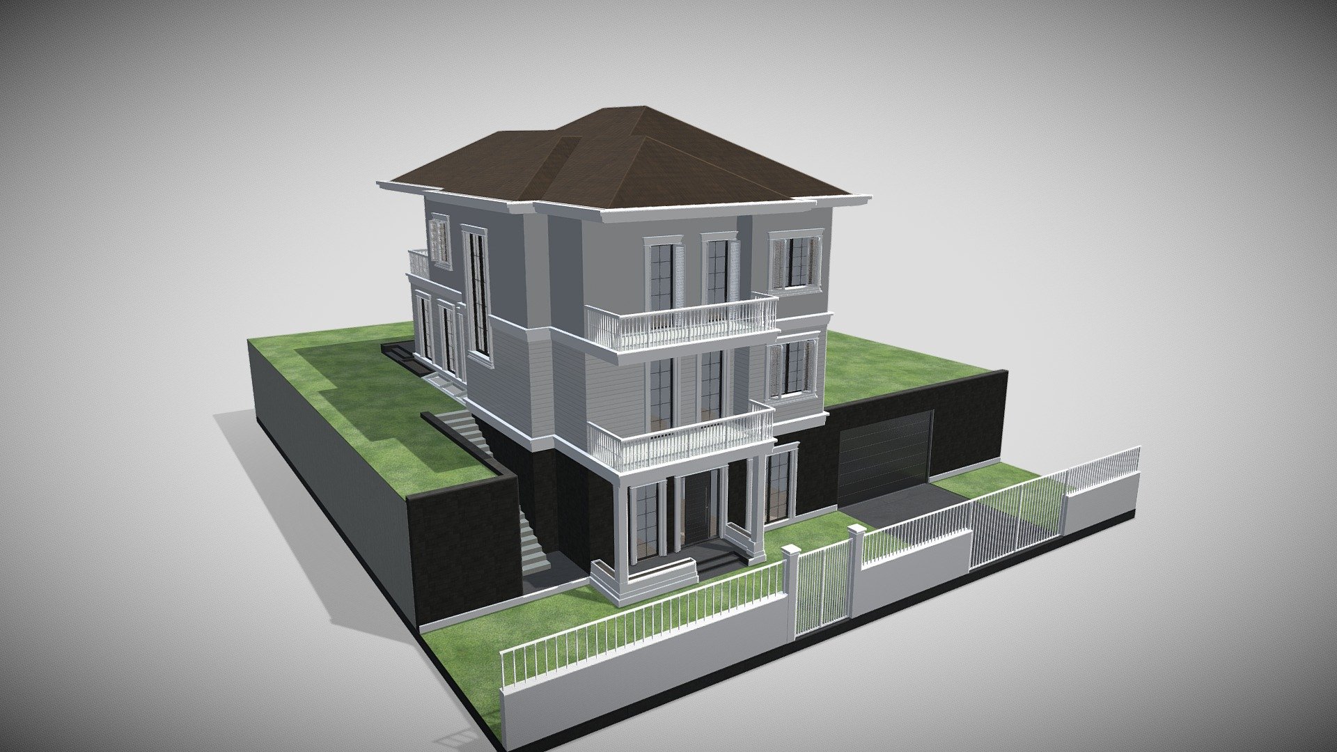 Villa 3D Model - 3D model by Yaser (@yaser.bakri) [69a7661] - Sketchfab