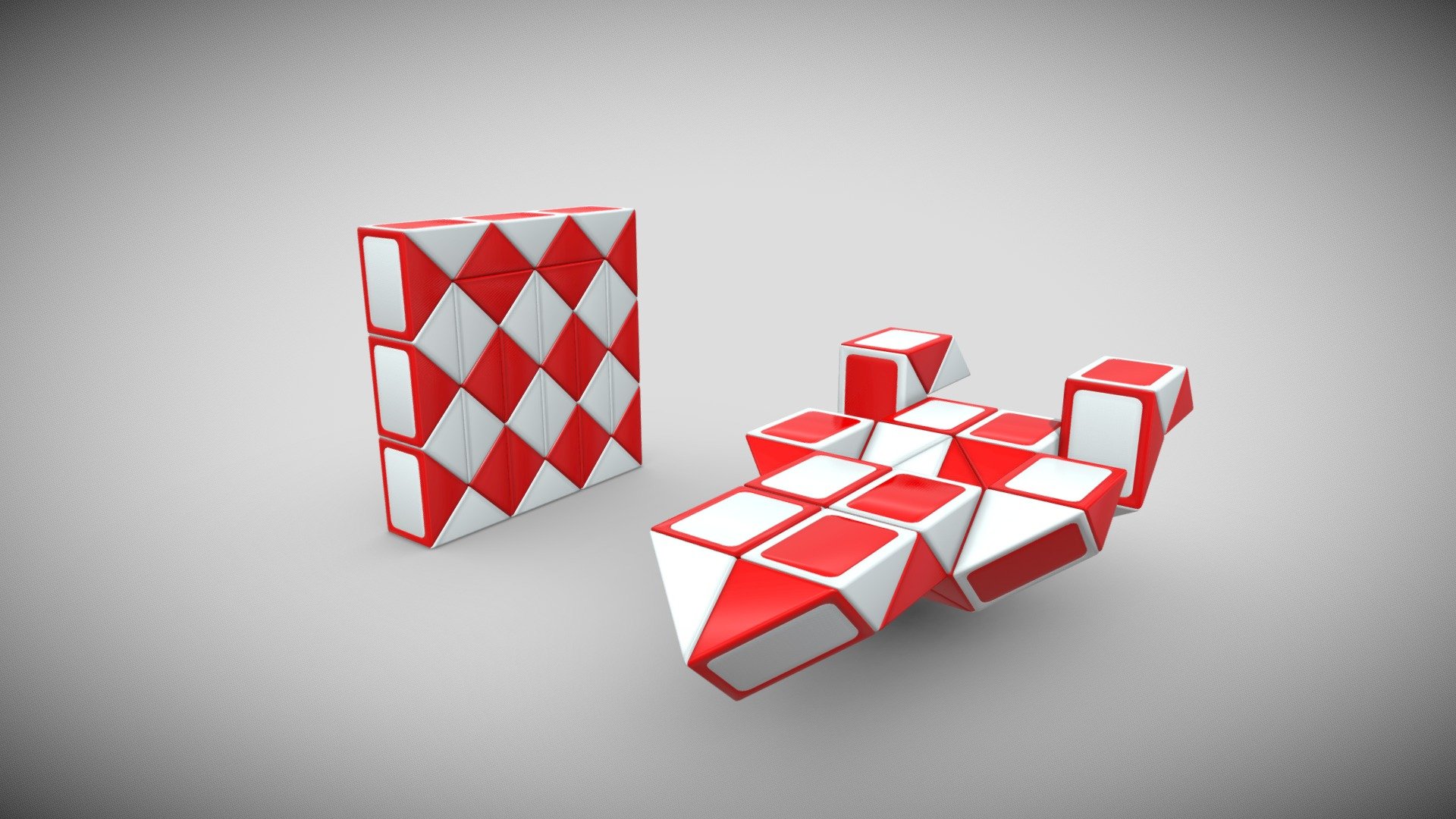 Rubik's Snake 36 - Download Free 3D model by SonnyG1 [69aca4d] - Sketchfab
