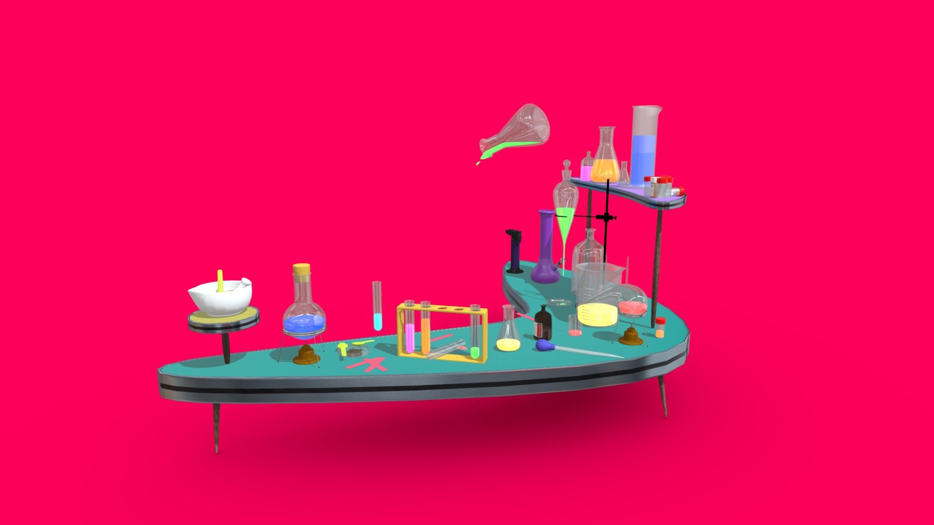 Retro Science Lab - 3D model by Gustavo Moya Castro (@mrcybearg ...