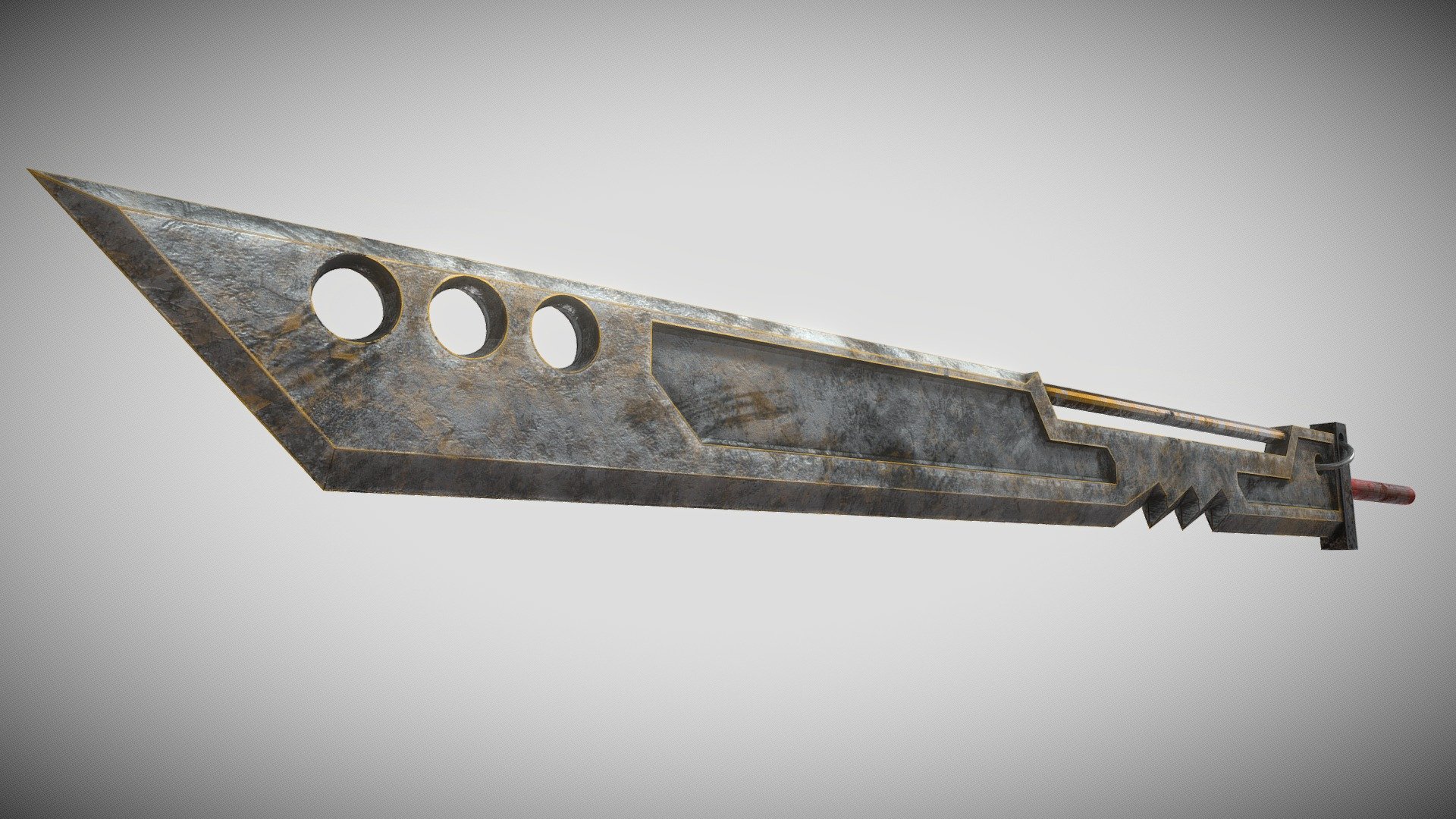 Sword "Echoes of the Machine" - Download Free 3D model by Th3Chosen1 ...