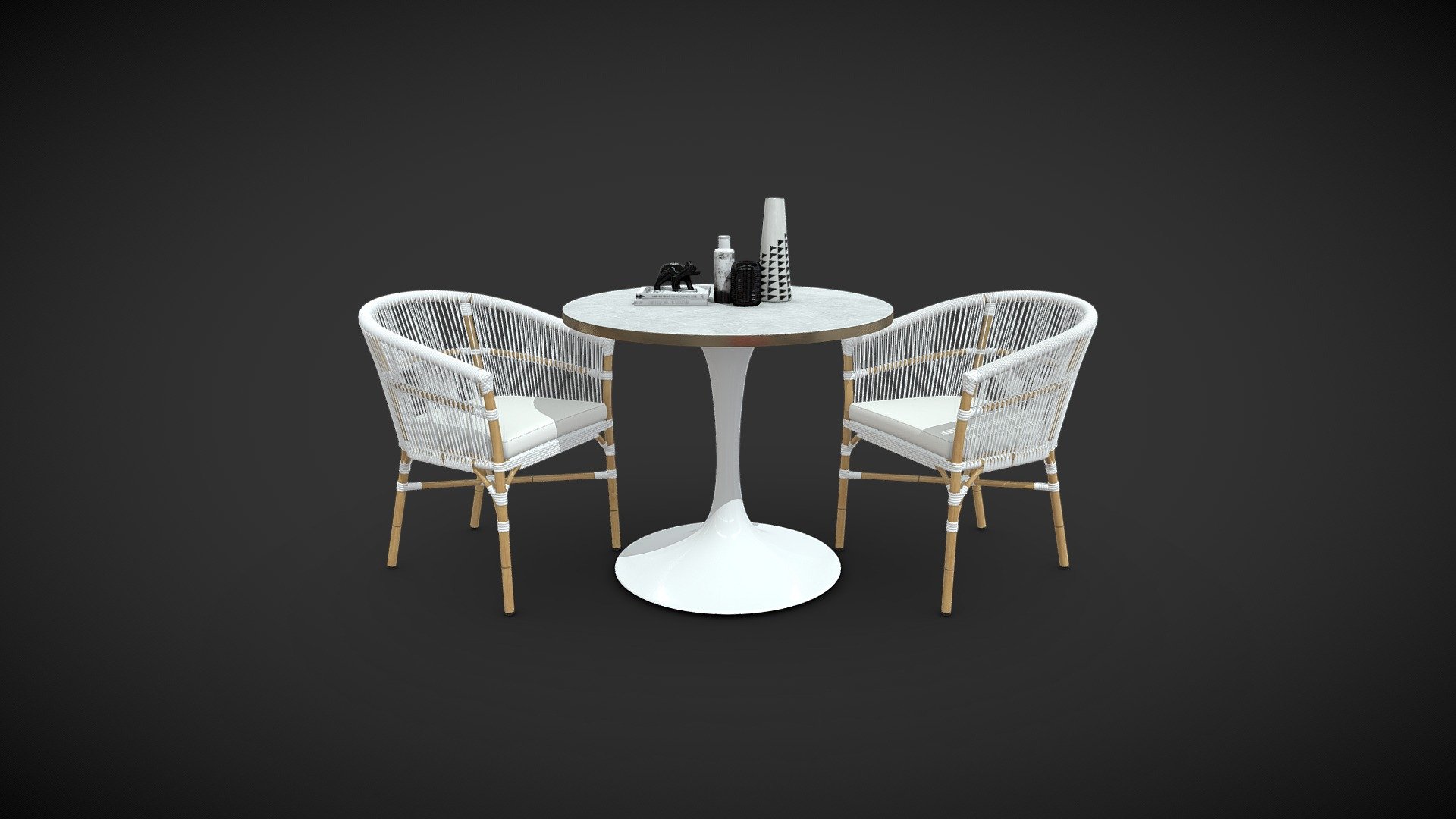 Miami Table Set - 3D model by Anzalichi [69b0da0] - Sketchfab