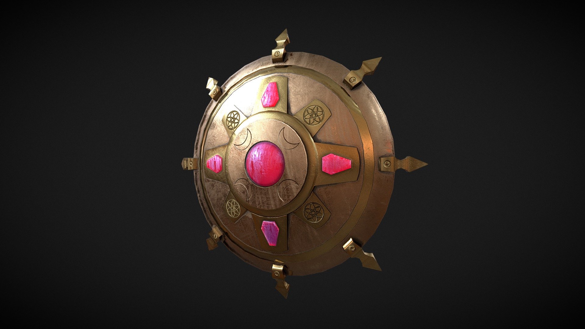 Bronze Age Fantasy Shield - Buy Royalty Free 3D model by Outworld Studios (@outworldstudios ...