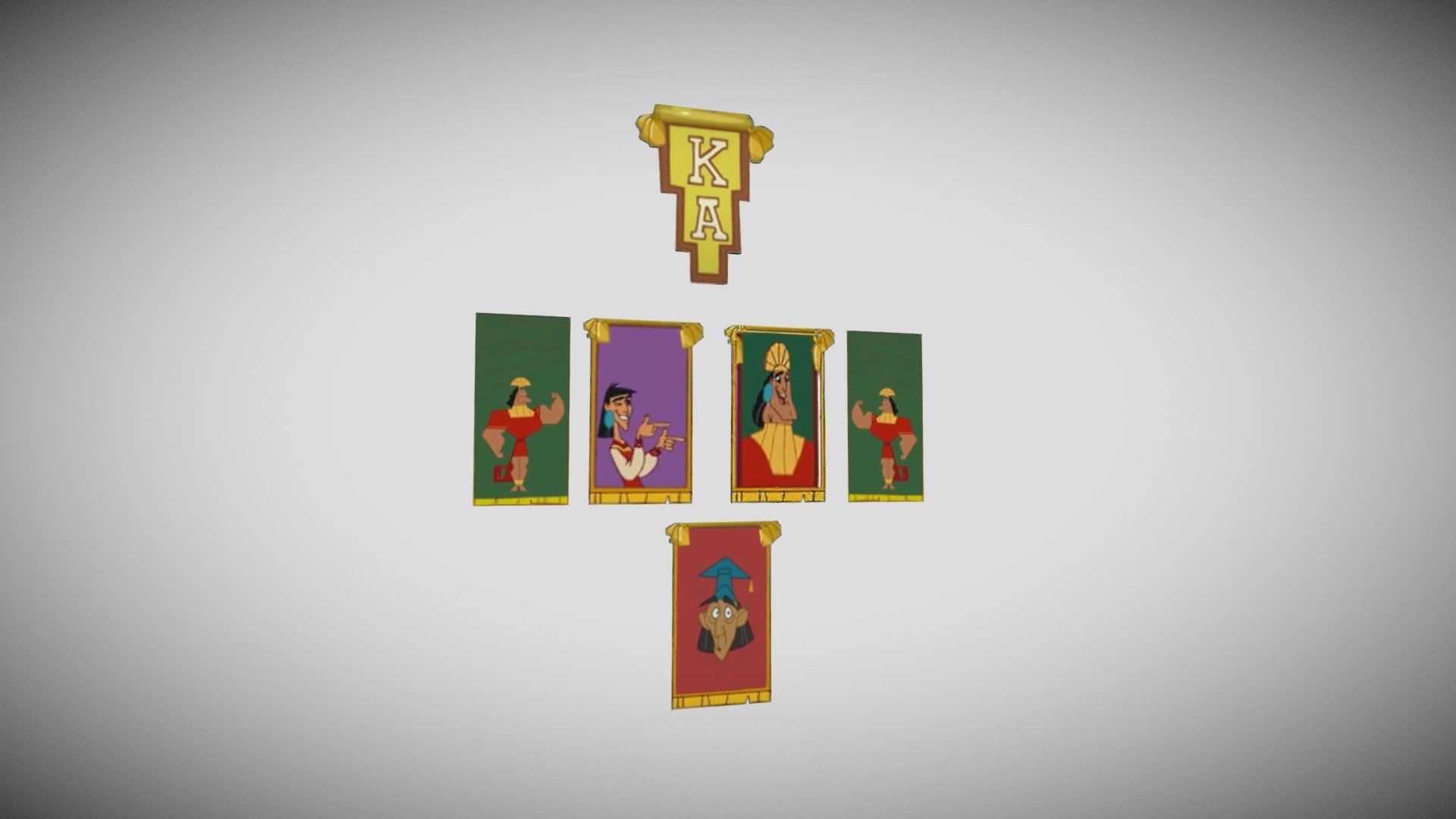 Kusko_and_Kronk_flags - Download Free 3D model by ganic30 [69b55a8 ...