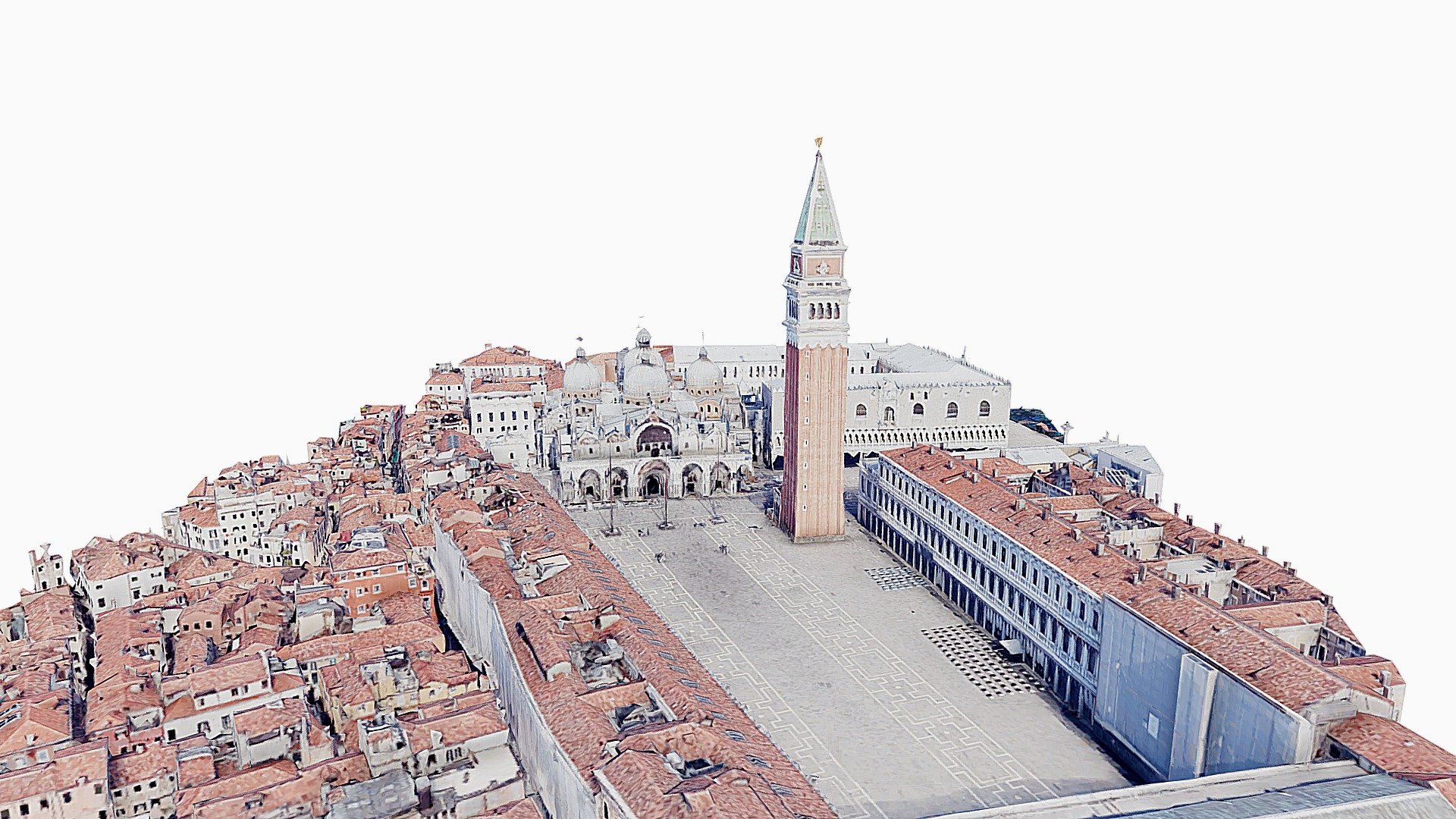 St Mark's Square,Venice,Piazza,Marco,basilica - 3D model by SENSIET ...