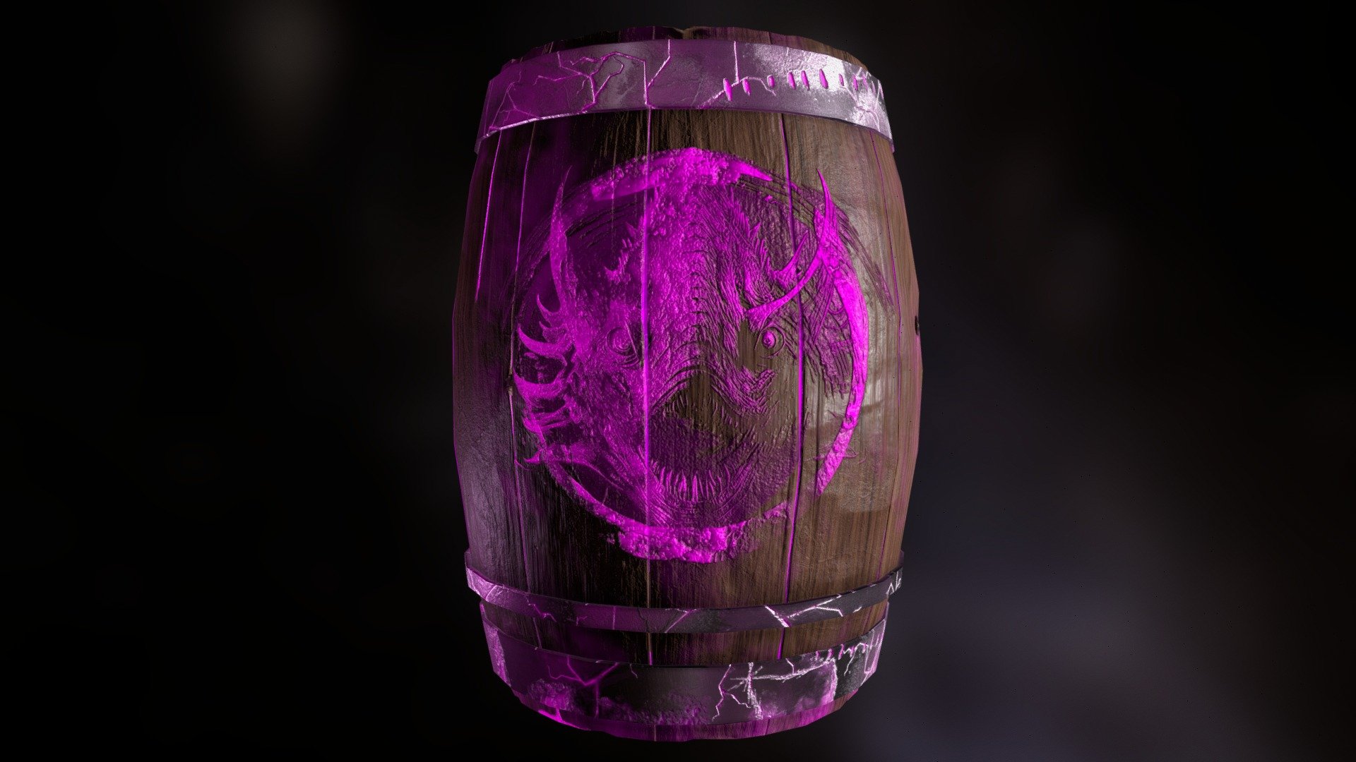 Monster_Barrel - 3D model by Maidmaid [69b8dde] - Sketchfab