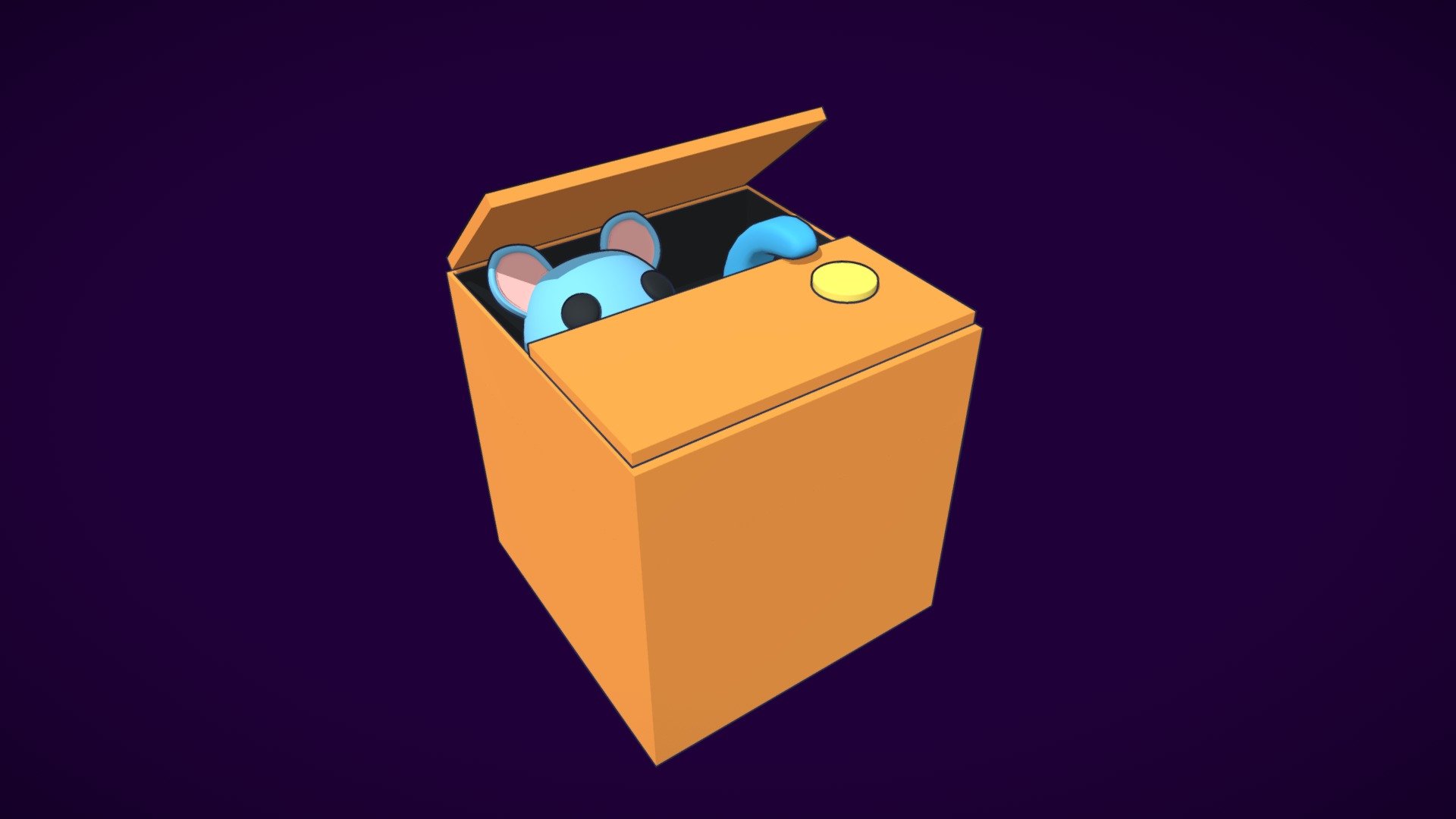 Cute cat in a box - 3D model by Fragalax [69bcebc] - Sketchfab