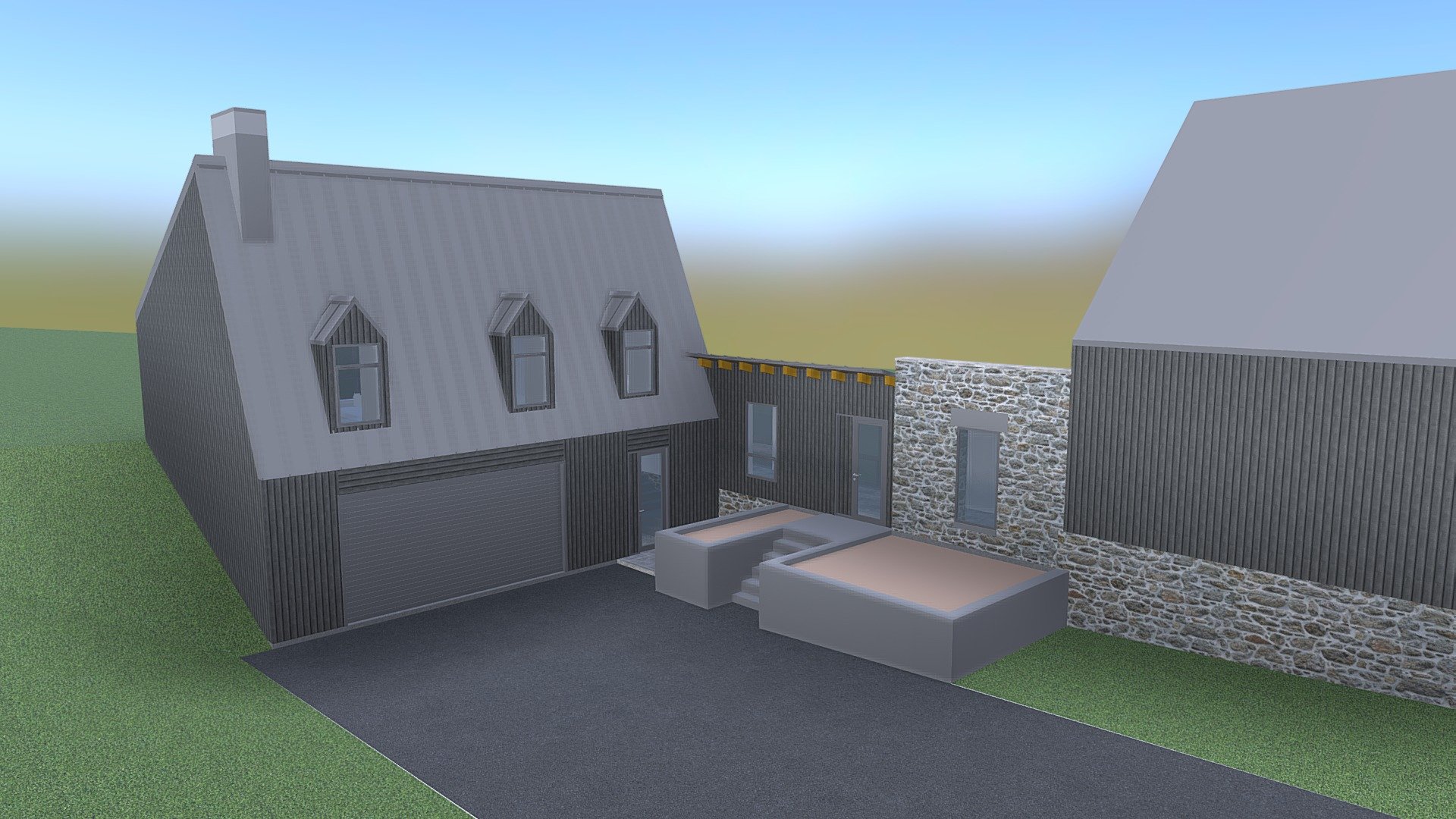 11-58 longhouse 02-03_2023_GARAGE_YK - 3D model by Cadaxx Design ...