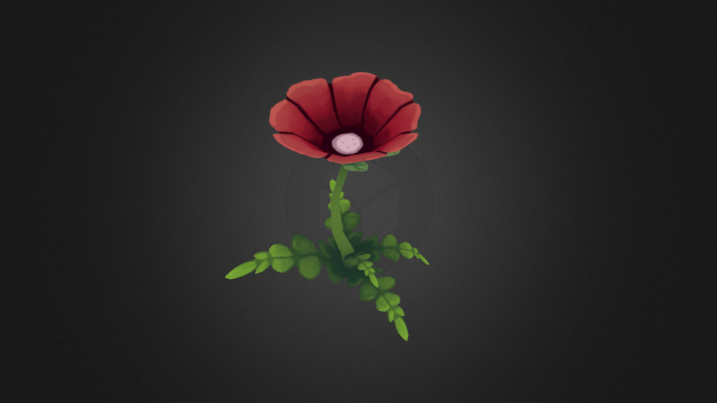 Red Flower - 3D model by RedSorrel [69c218e] - Sketchfab