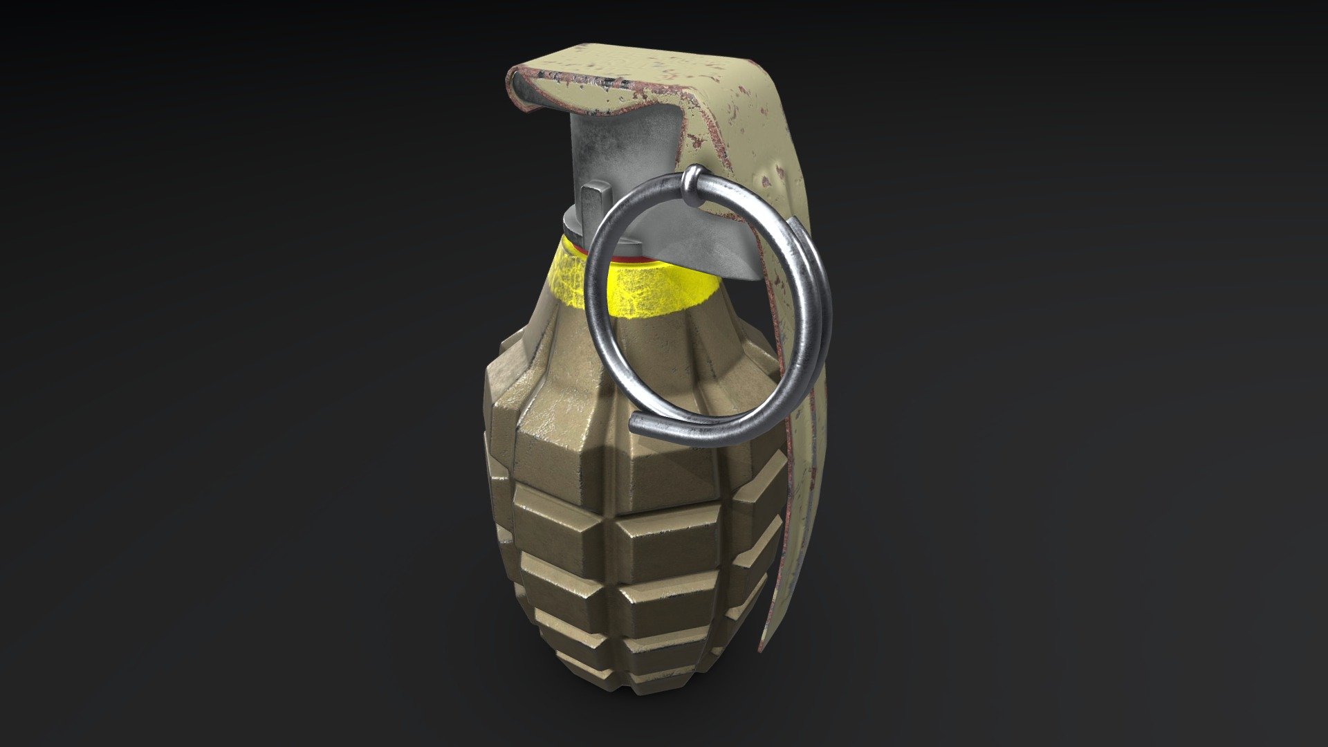 American Mk.II Frag. Grenade WWII 1944-1945 - 3D model by Alexandr ...
